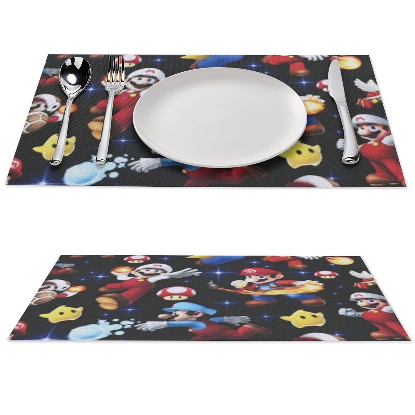 Super Mario Cartoon placemats are suitable for indoor dining table mats ...
