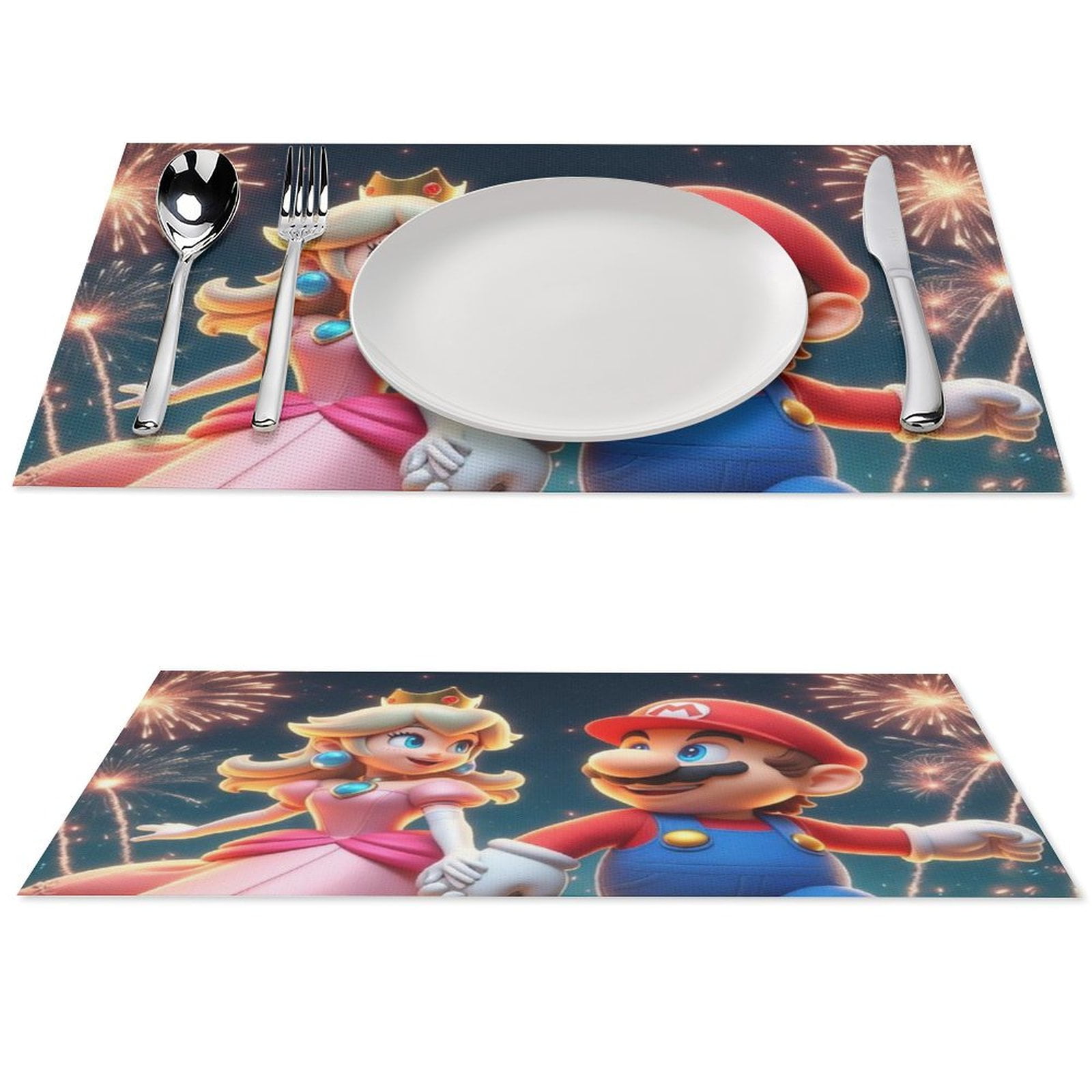 Super Mario Cartoon placemats are suitable for indoor dining table mats ...