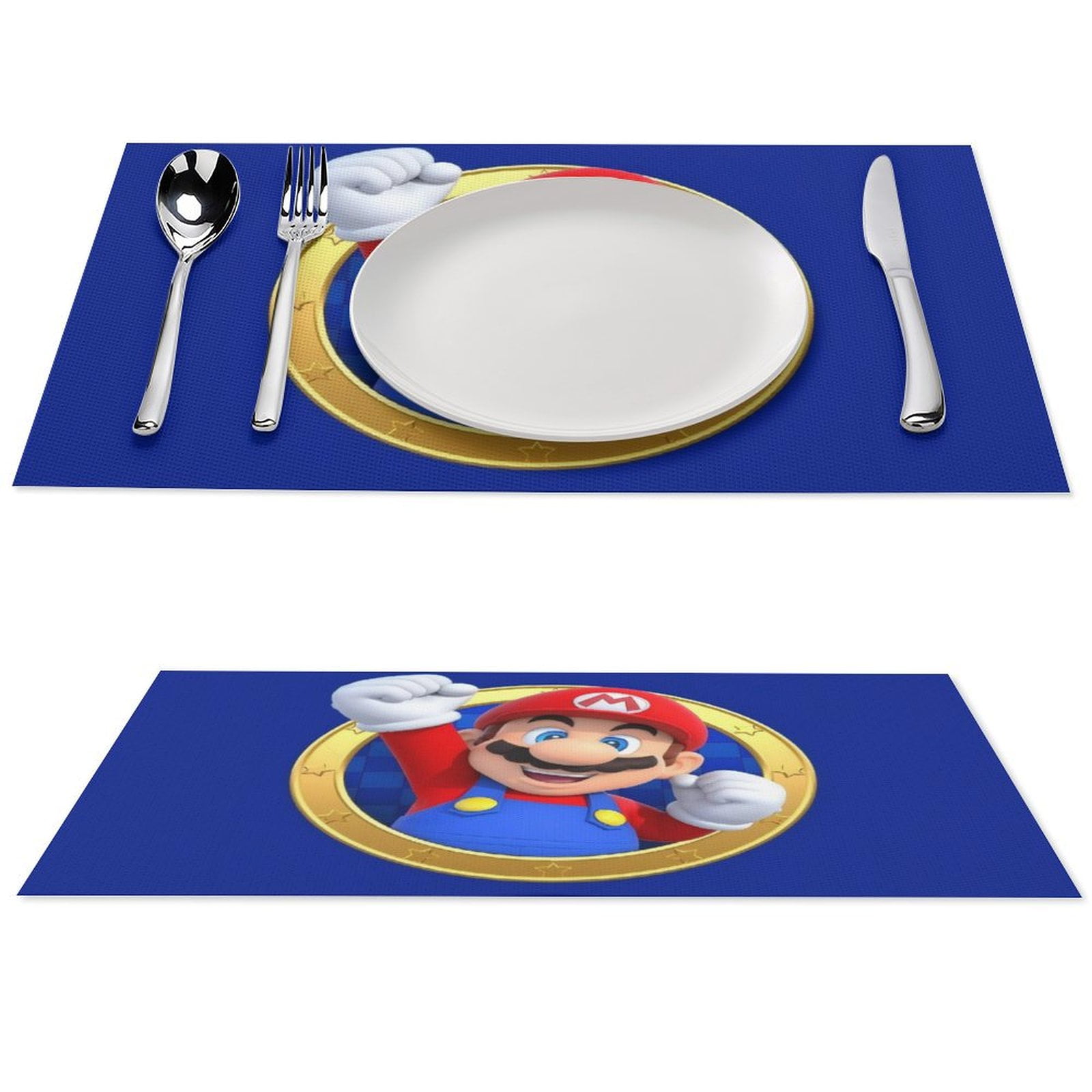Super Mario Cartoon placemats are suitable for indoor dining table mats ...