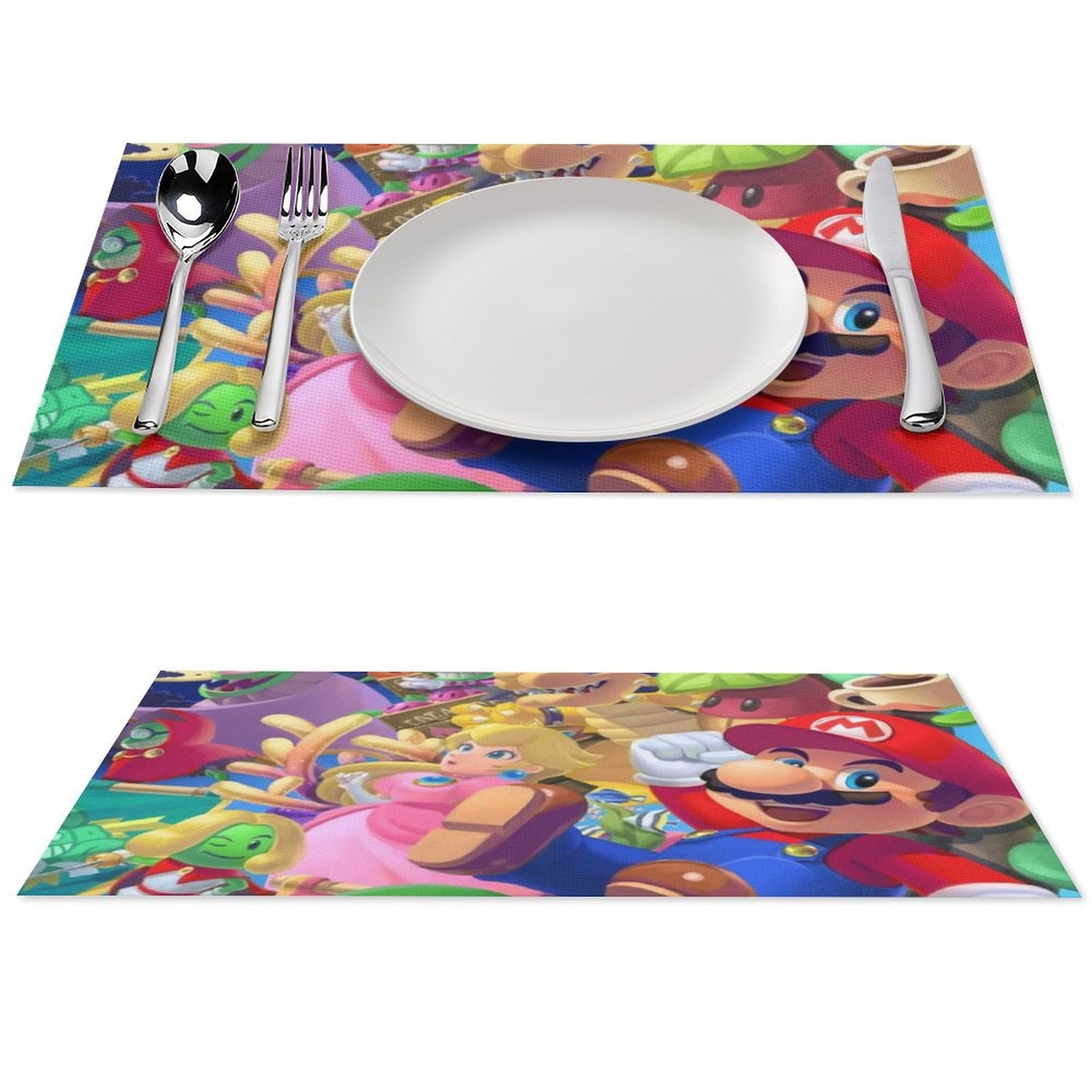 Super Mario Cartoon placemats are suitable for indoor dining table mats ...