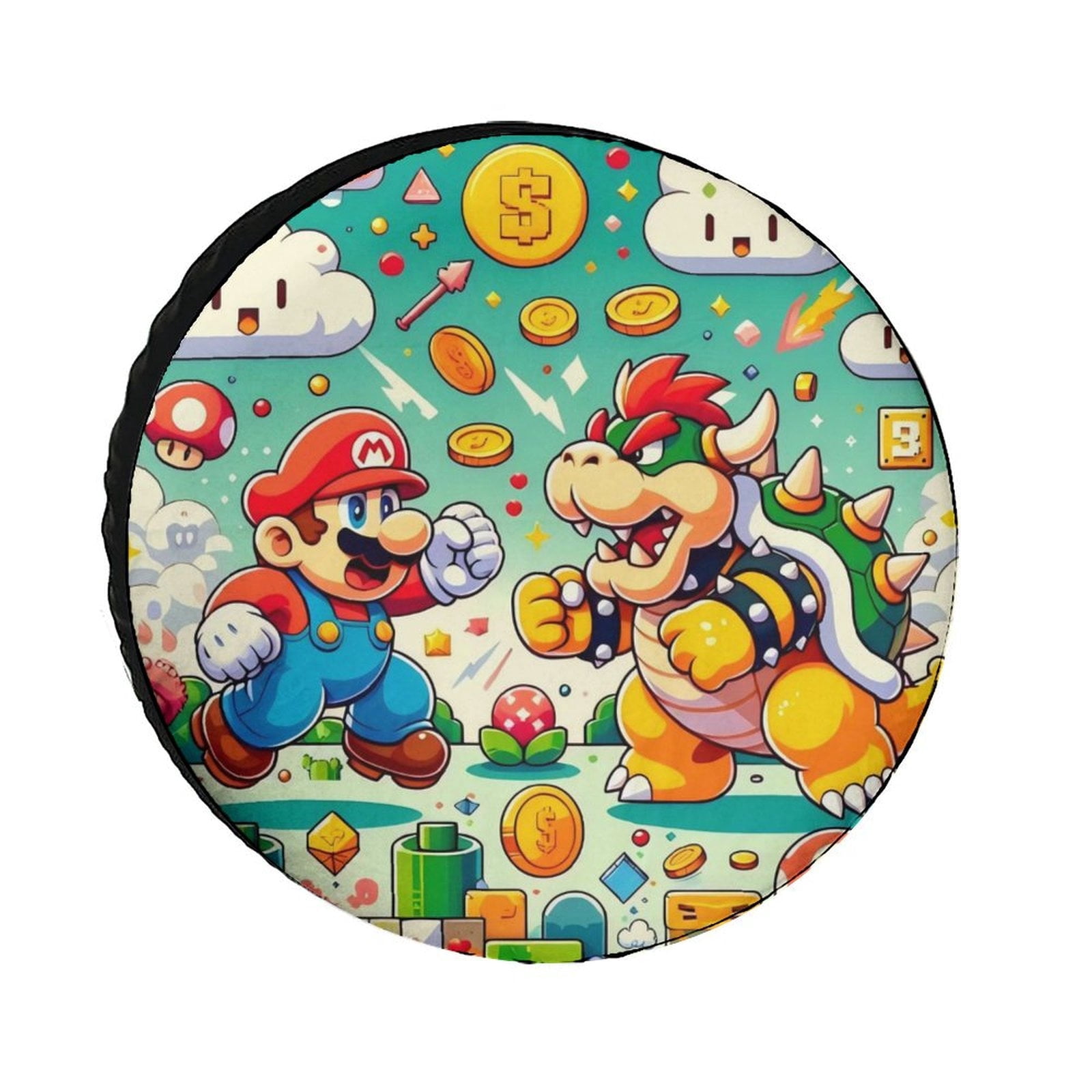Super Mario Cartoon spare tire cover waterproof tire cover suitable for ...