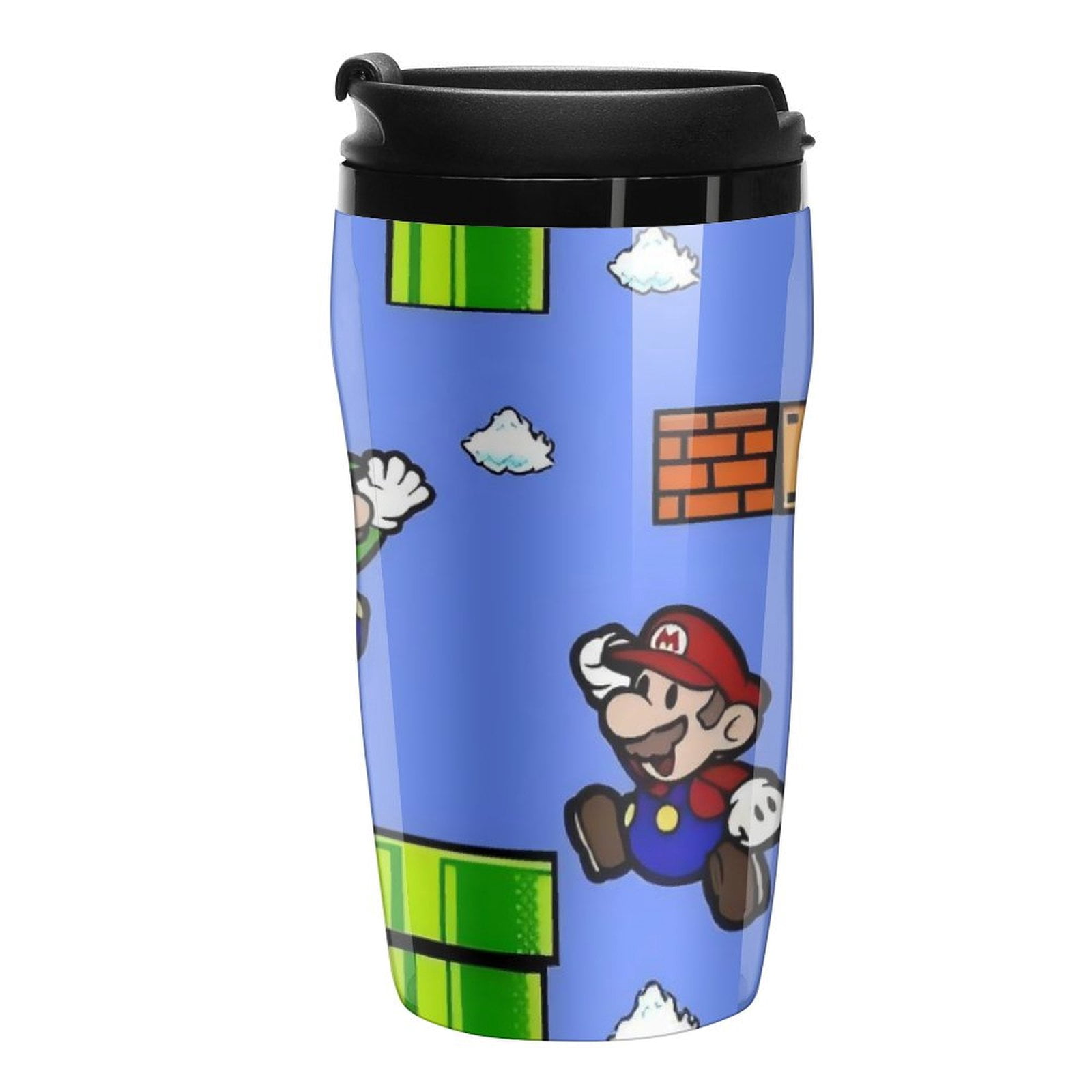 Super Mario Cartoon stainless steel thermos cup with lid 250ml ...