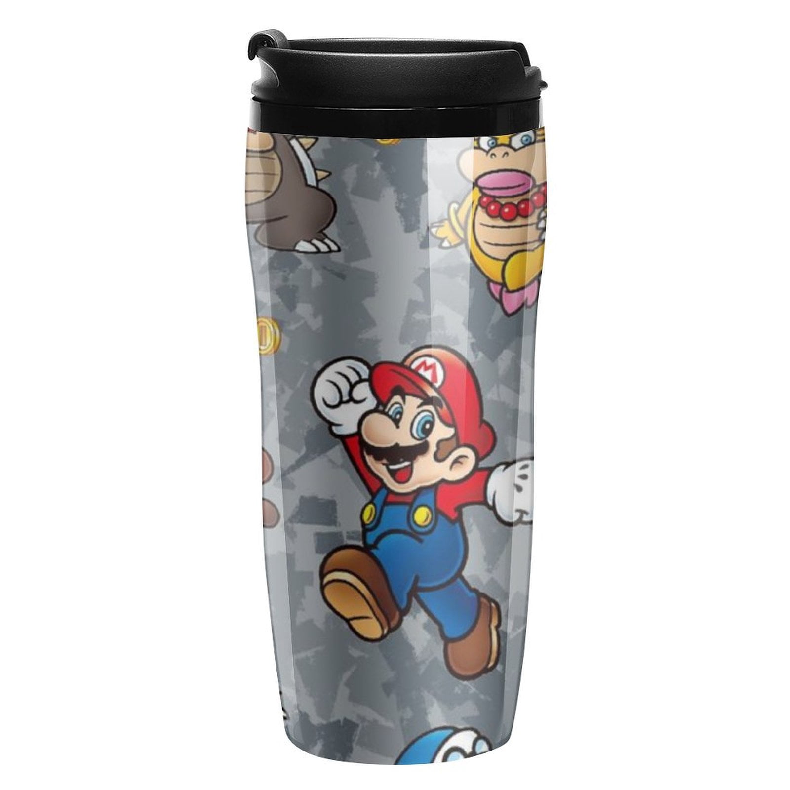 Super Mario Cartoon stainless steel thermos cup with lid 350ml ...