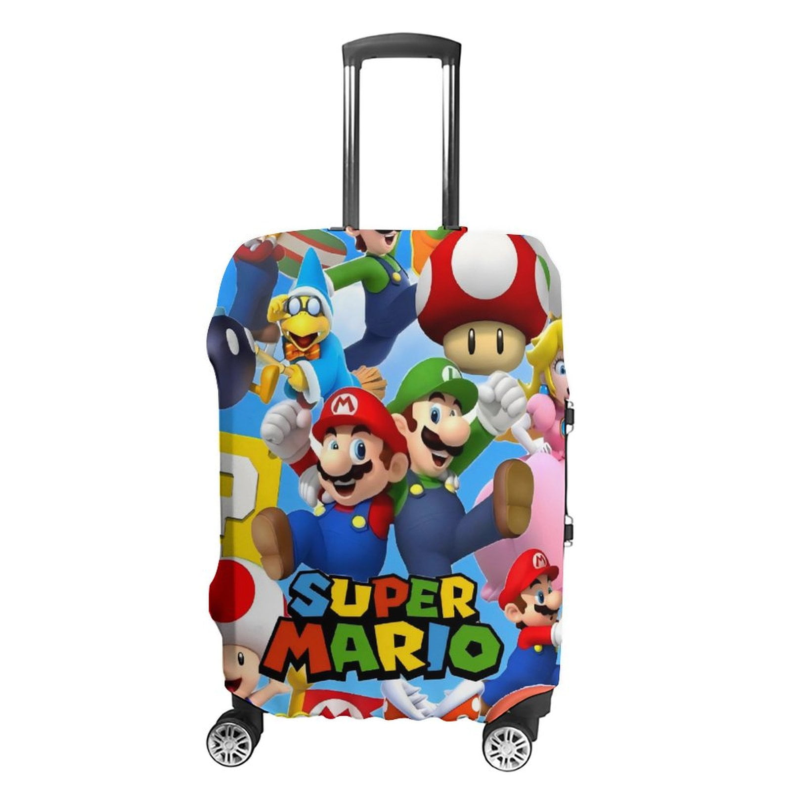Super Mario Cartoon suitcase protective cover travel suitcase ...