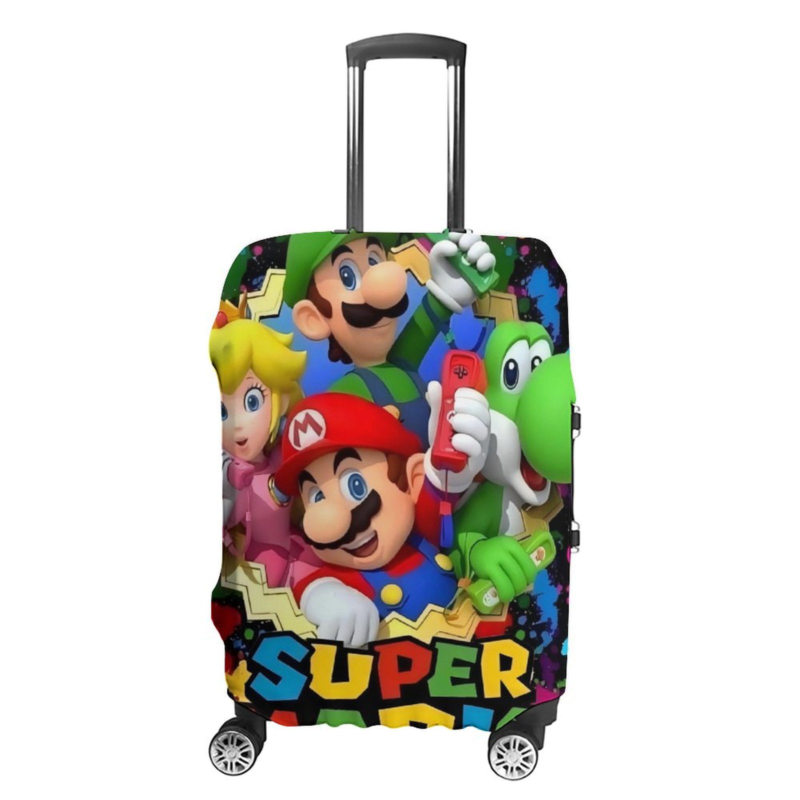 Super Mario Cartoon suitcase protective cover travel suitcase ...