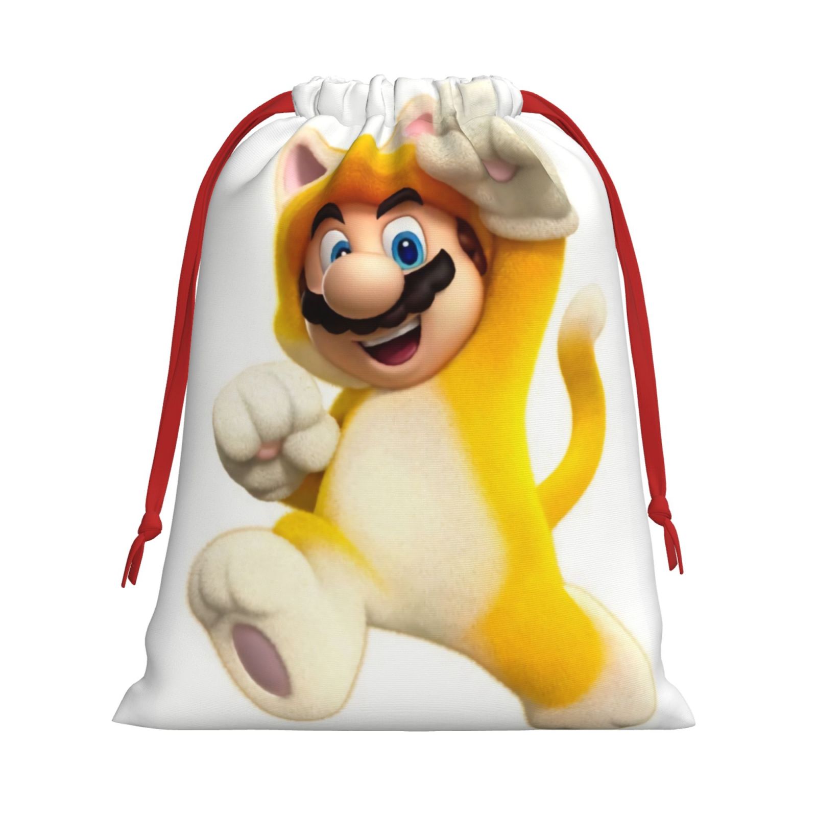 Super Mario Cat Drawstring Bag For Kids Adults Gifts Drawstring ...