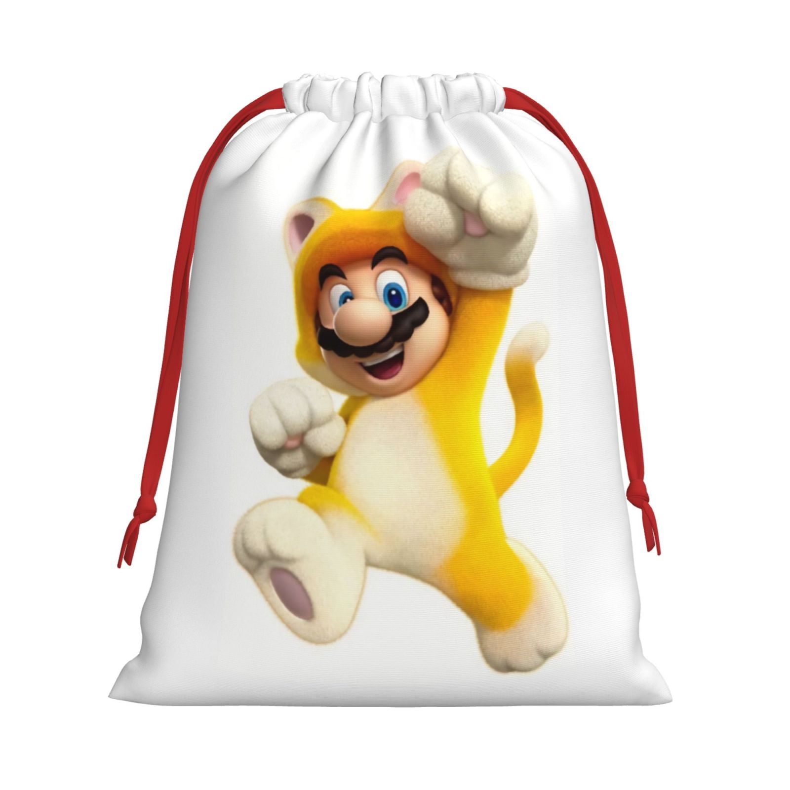 Super-Mario Cat Gift Bags,Christmas Gift Bags,Drawstring Christmas Bags ...