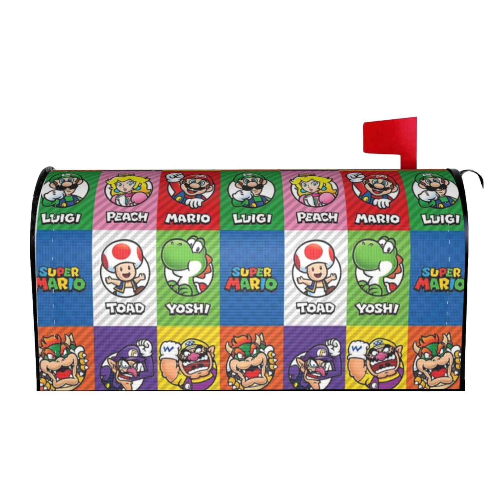 Super Mario Characters Poster Cartoon Character Mailbox Cover Magnetic ...