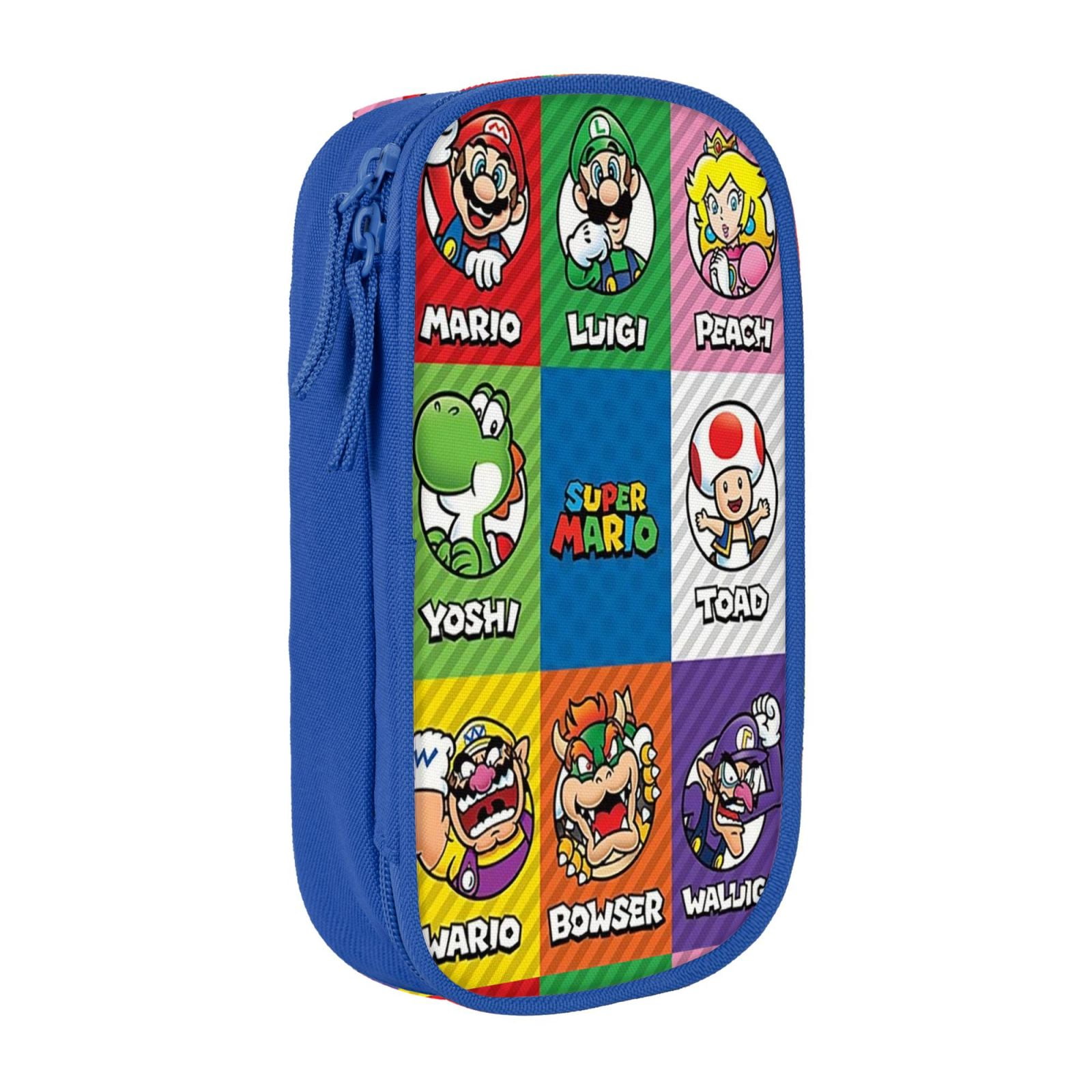 Super Mario Characters Poster Pencil Case,Pencil Pouch,Big Pencil Bag ...