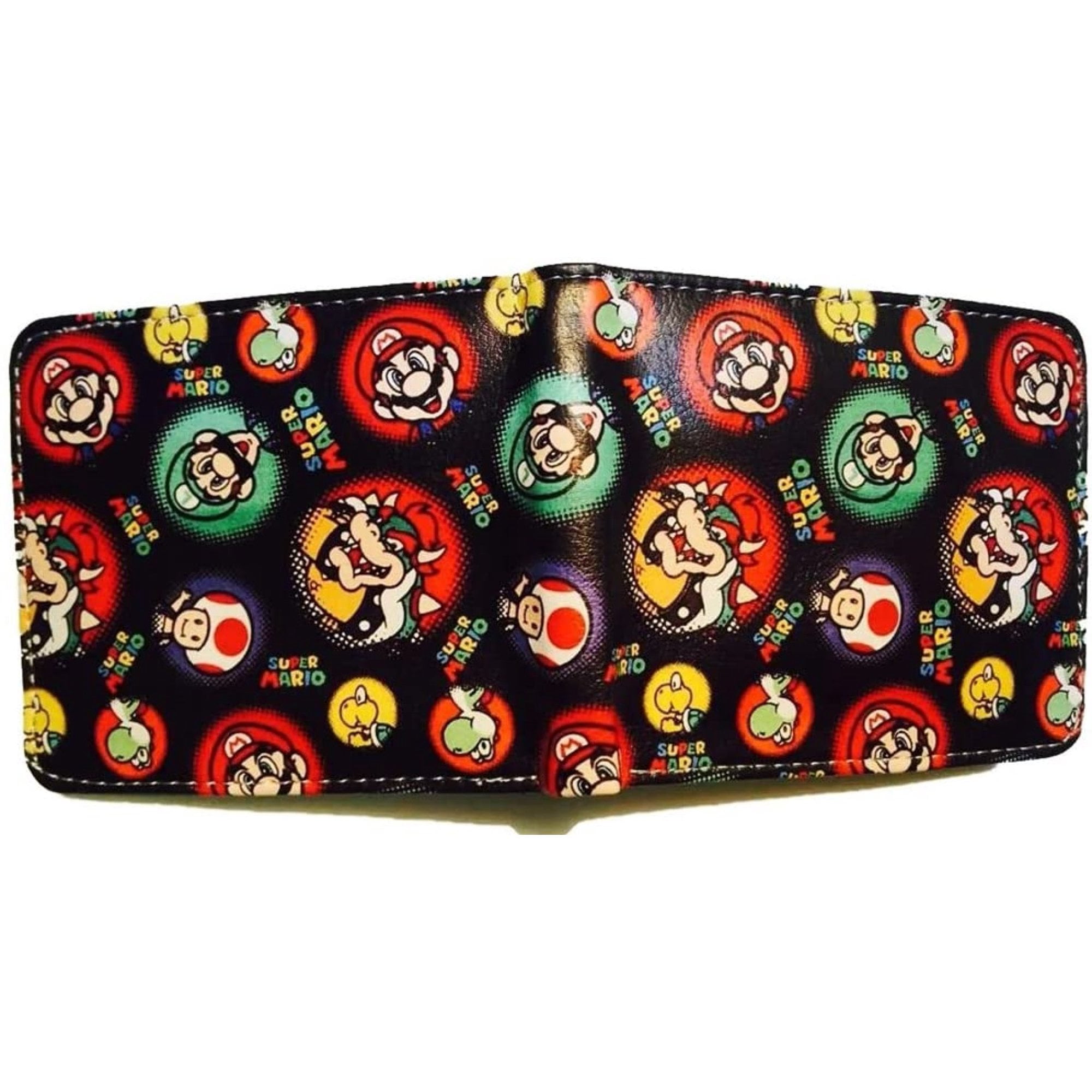 Anime World Unisex Super Mario, Luigi, Bowser, Toad and Yoshi Bifold ...
