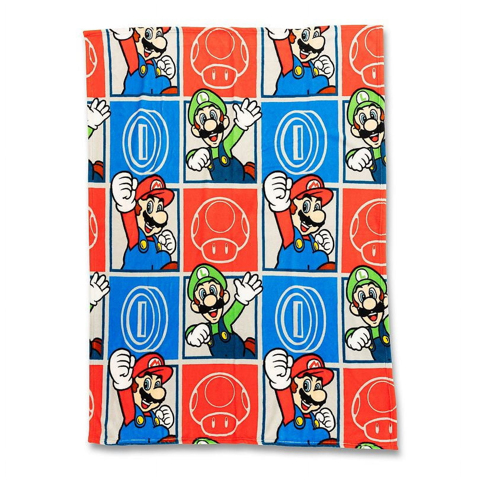 Super Mario Check Mates Throw Blanket - Walmart.com