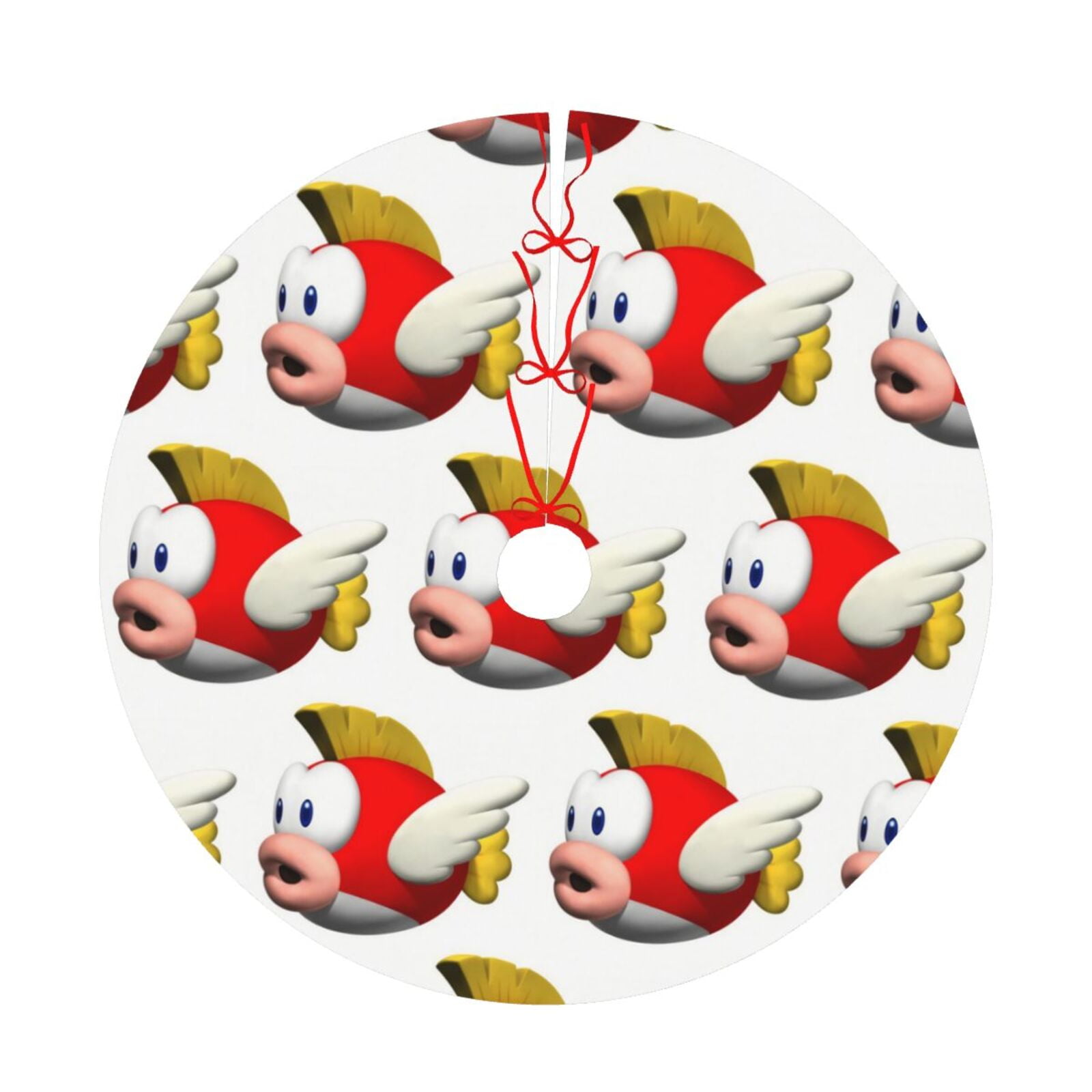 Super-Mario Cheep Cheep Christmas Tree Skirt 48 Inch,Soft and Funny ...