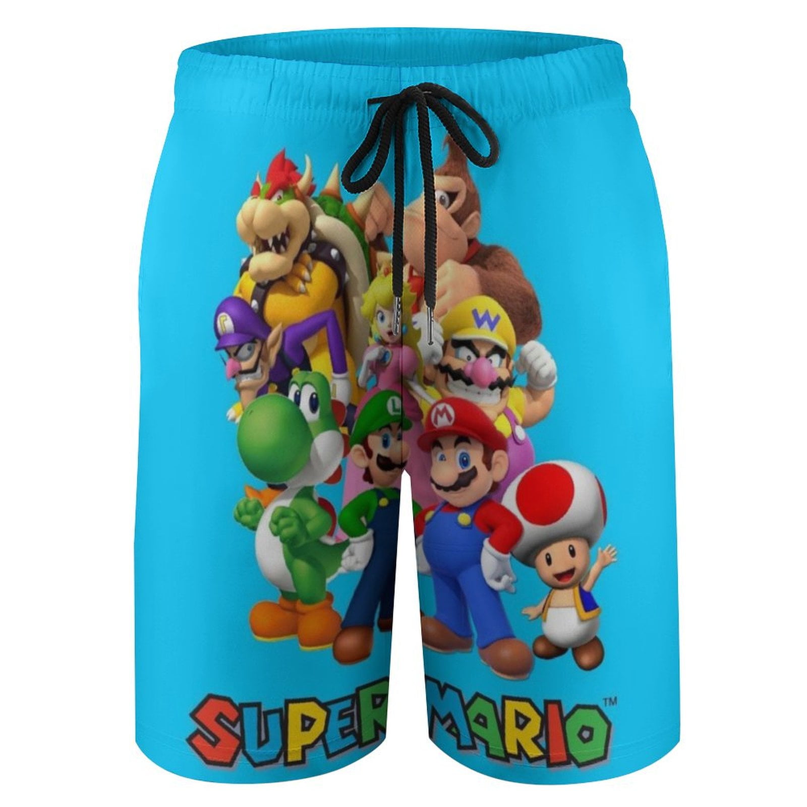 Super Mario Children's Swim Trunks Printed Beach Board Shorts Quick Dry ...
