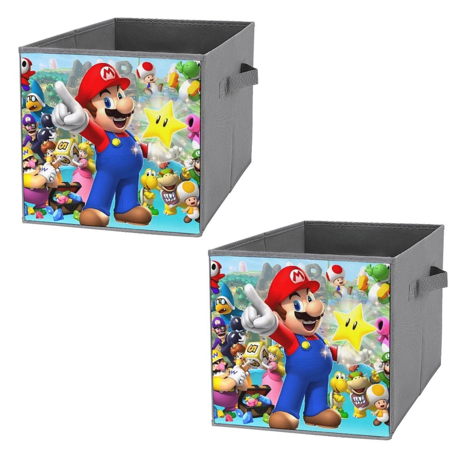 Super Mario Children's folding storage box 2PCS - Walmart.com