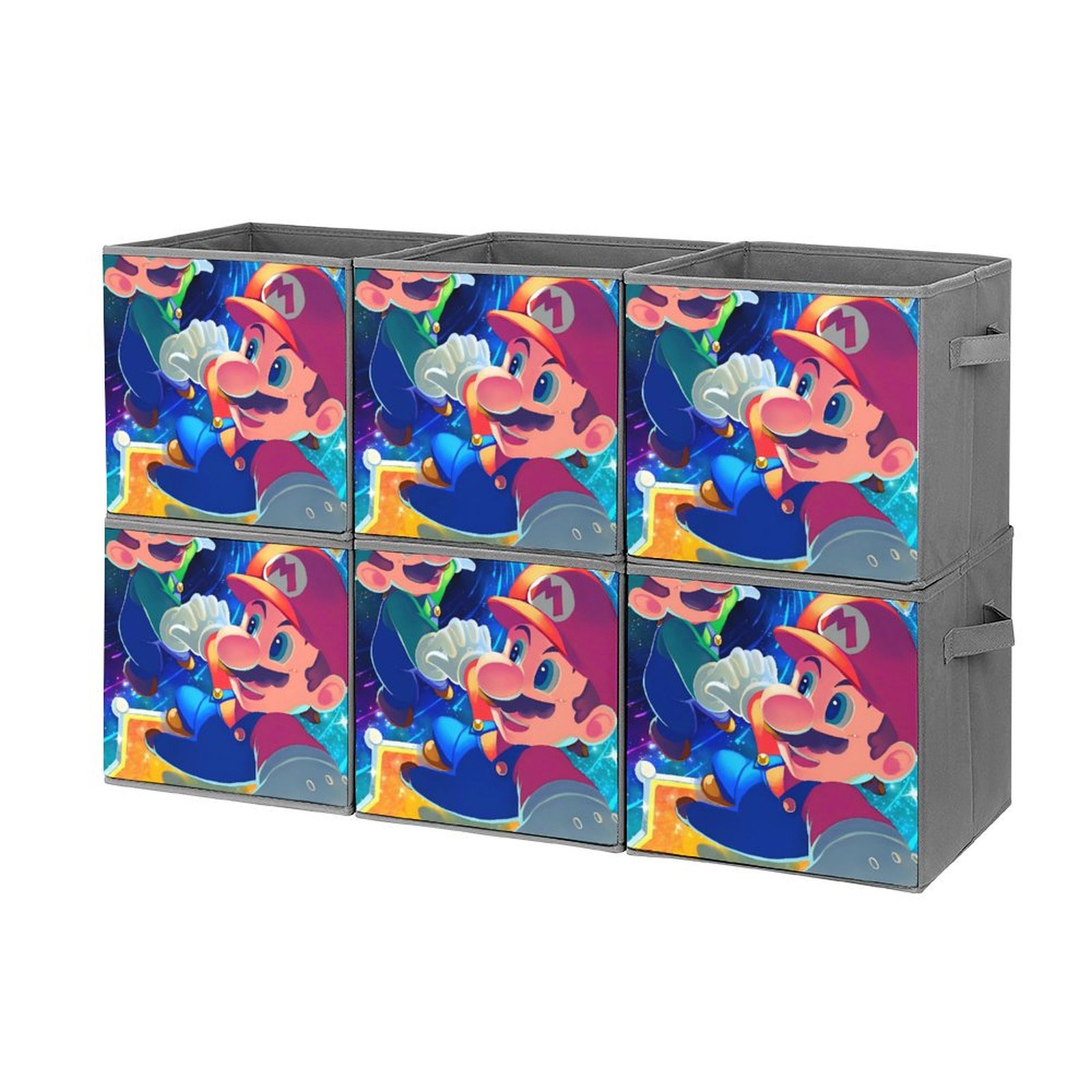 Super Mario Children's folding storage box 6PCS - Walmart.com