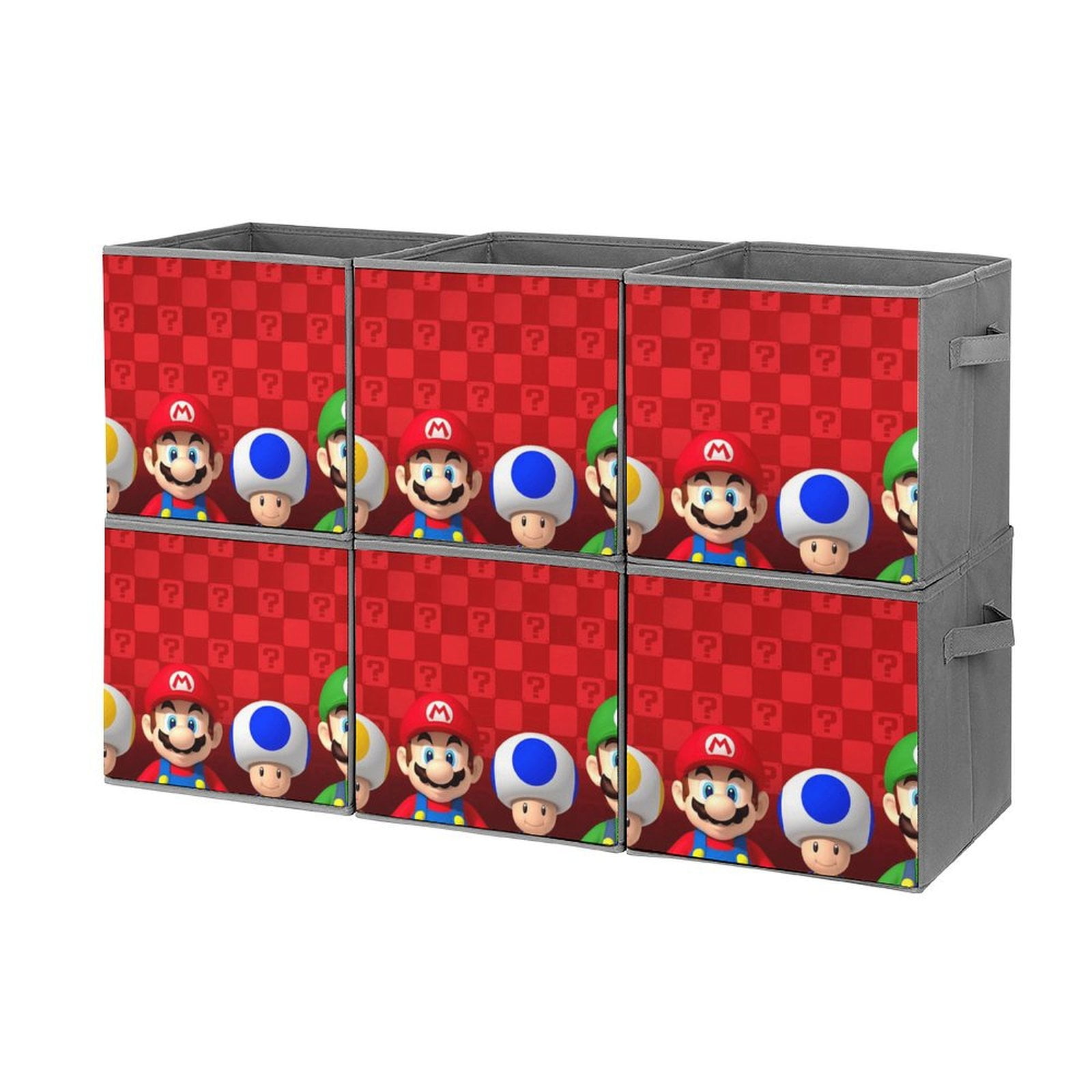 Super Mario Children's folding storage box 6PCS - Walmart.com