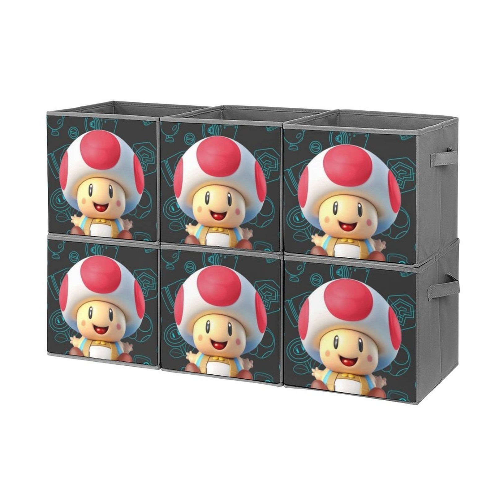 Super Mario Children's folding storage box 6PCS - Walmart.com