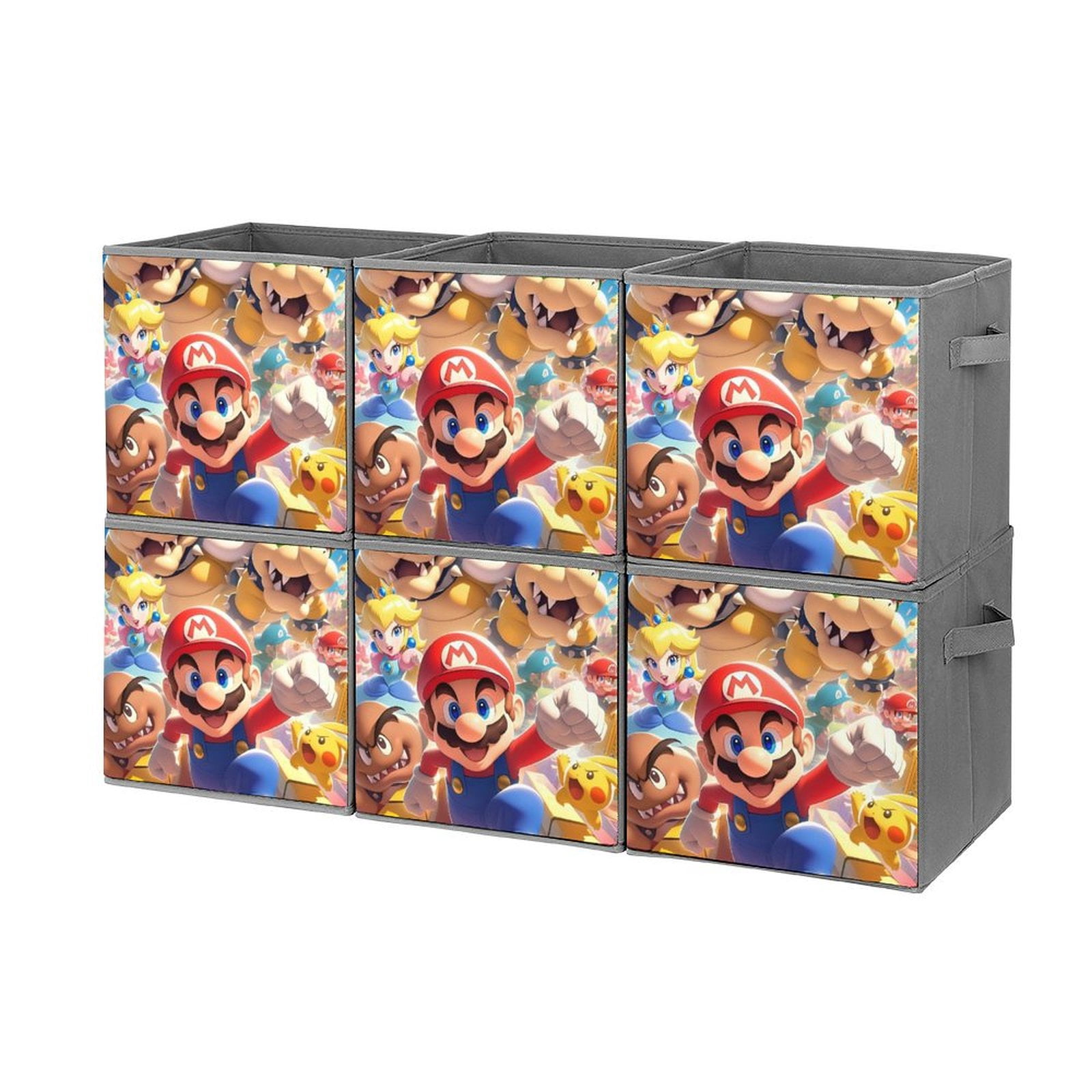 Super Mario Children's folding storage box 6PCS - Walmart.com