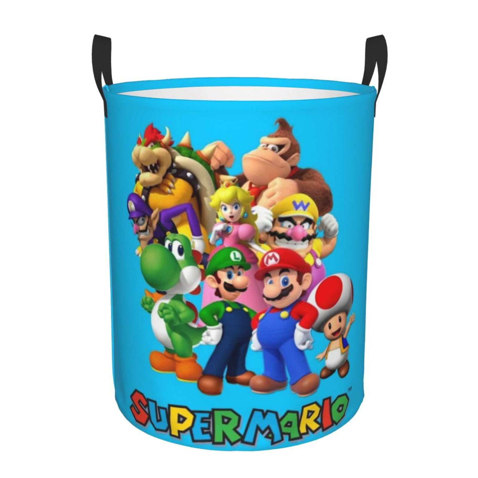 Super Mario Circular Hamper Laundry Basket Dirty Clothes Basket Storage ...