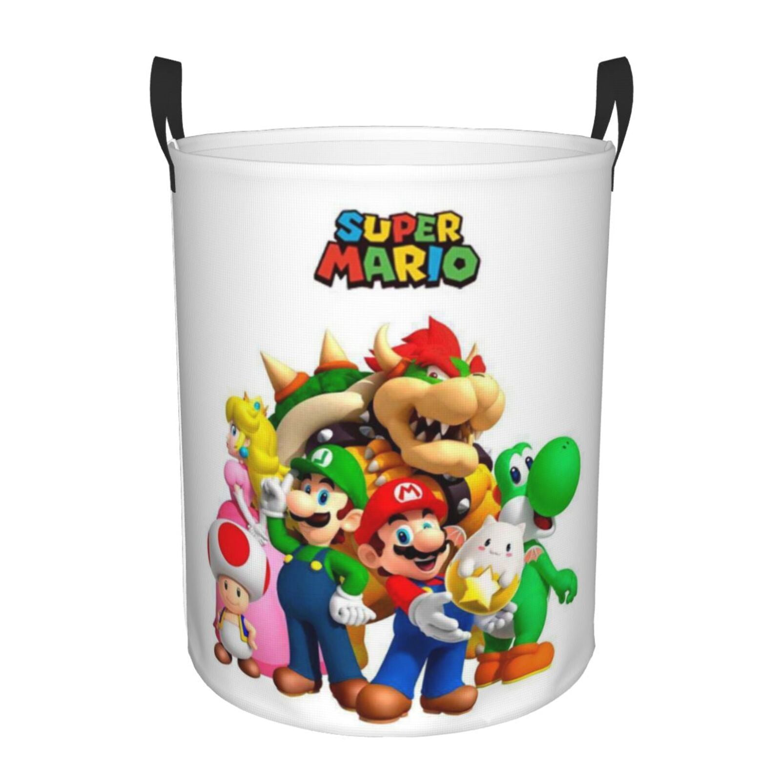 Super Mario Circular Hamper Laundry Basket Dirty Clothes Basket Storage ...