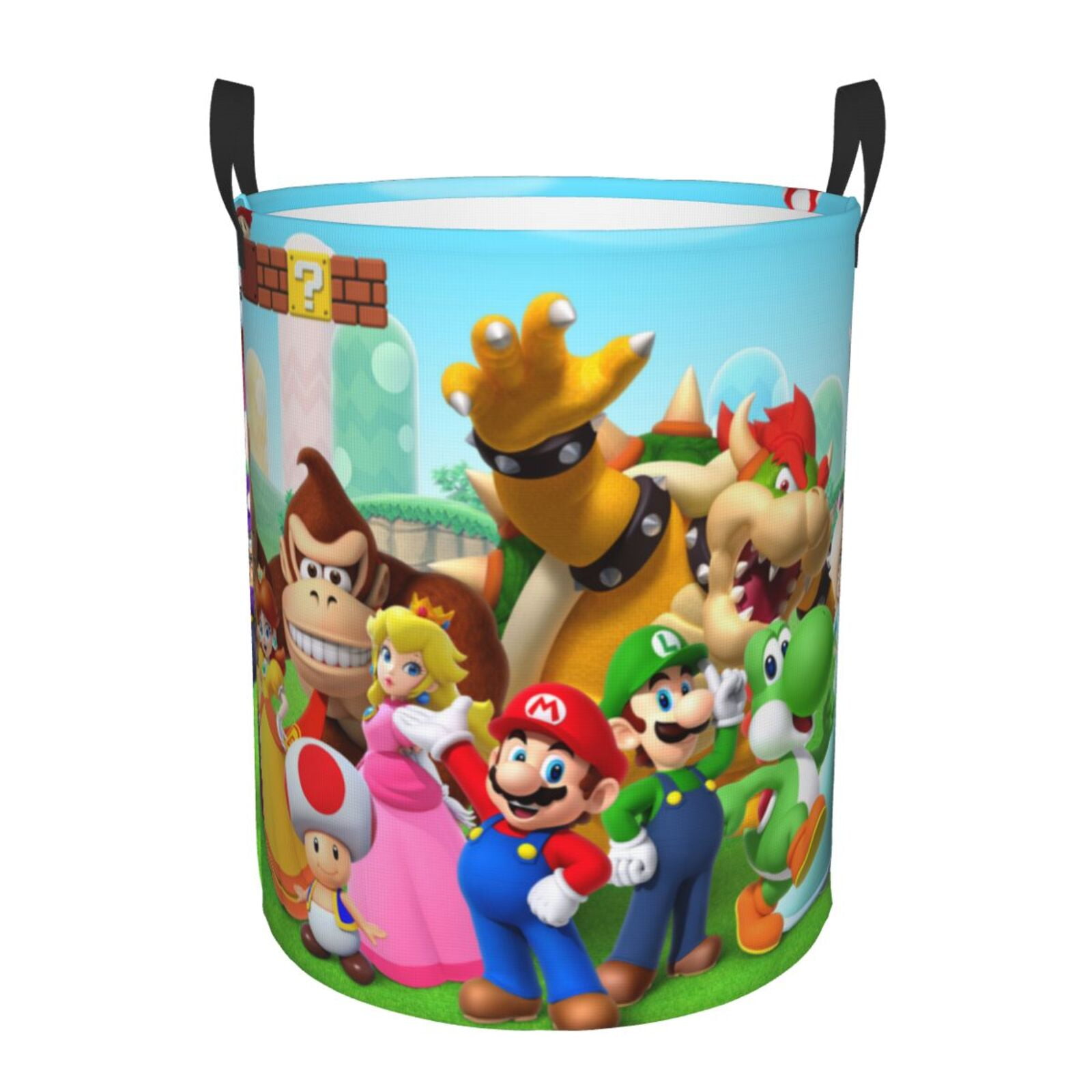 Super Mario Circular Hamper Laundry Basket Dirty Clothes Basket Storage ...
