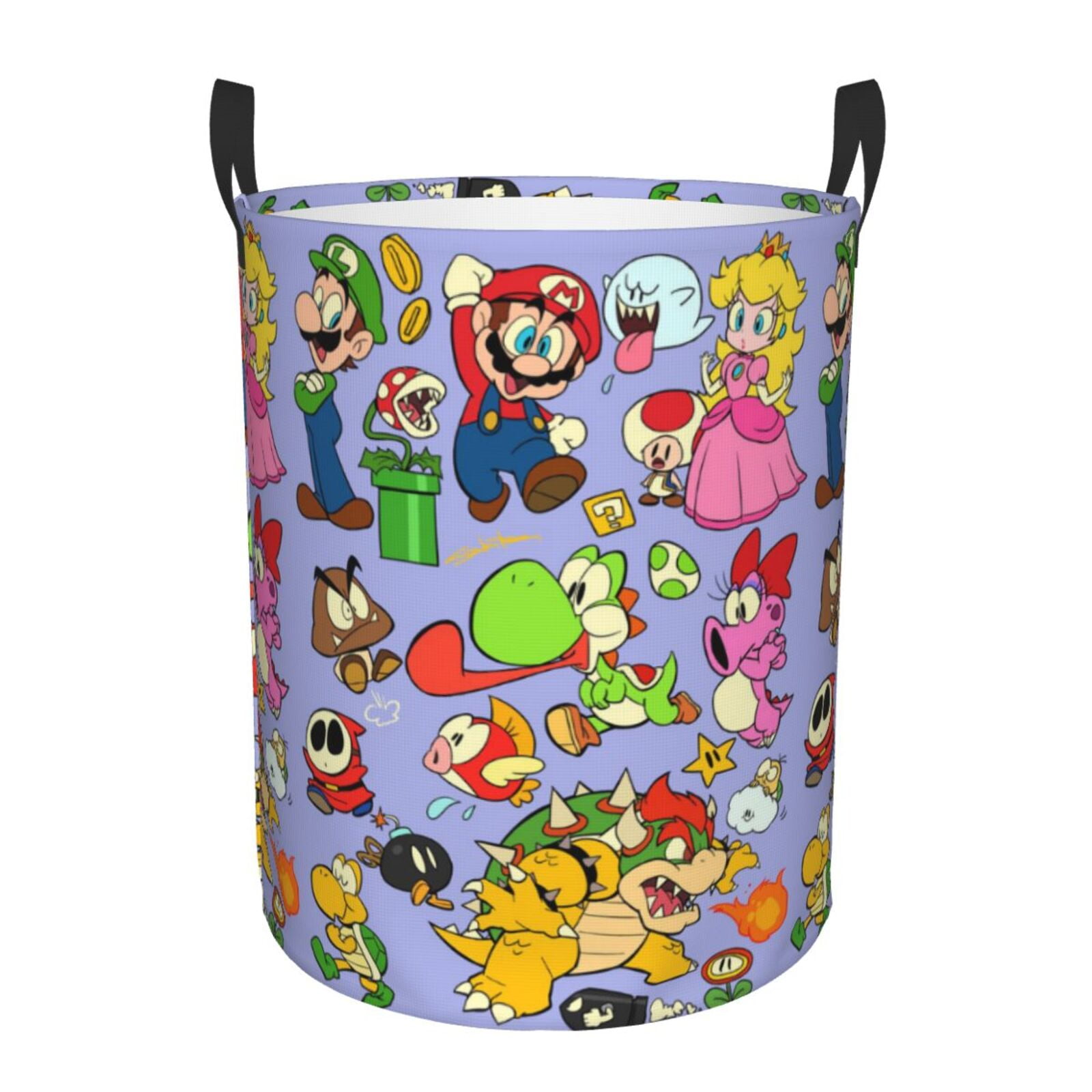 Super Mario Circular Hamper Laundry Basket Dirty Clothes Basket Storage ...