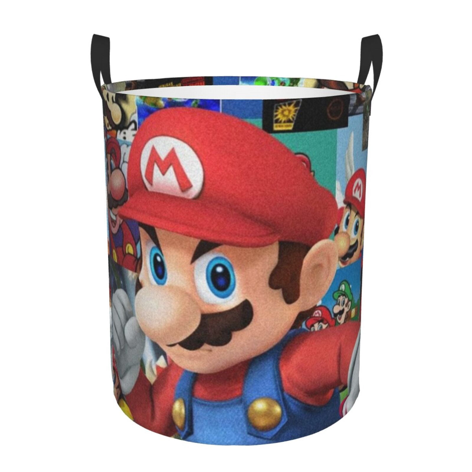 Super Mario Circular Hamper Laundry Basket Dirty Clothes Basket Storage ...