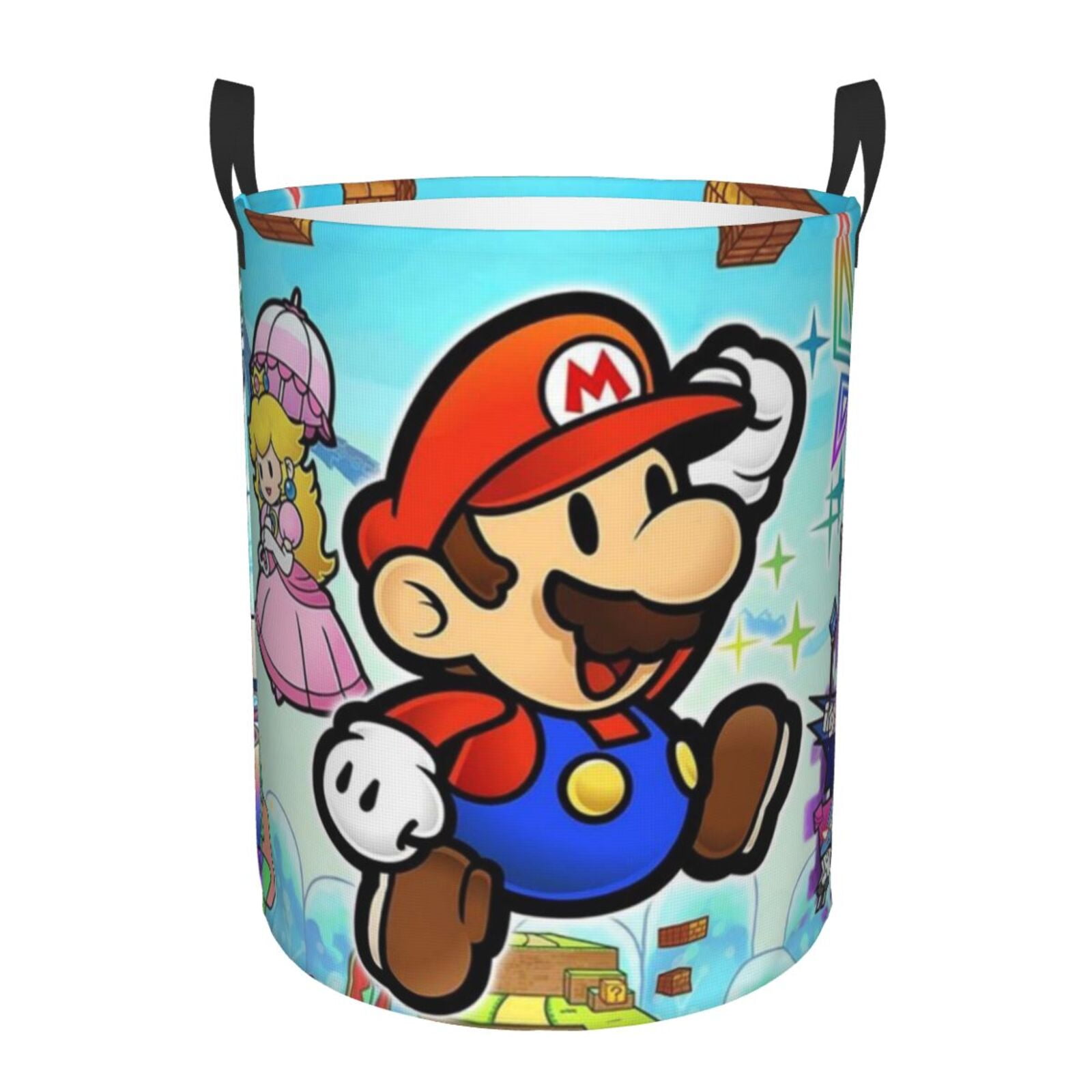 Super Mario Circular Hamper Laundry Basket Dirty Clothes Basket Storage ...