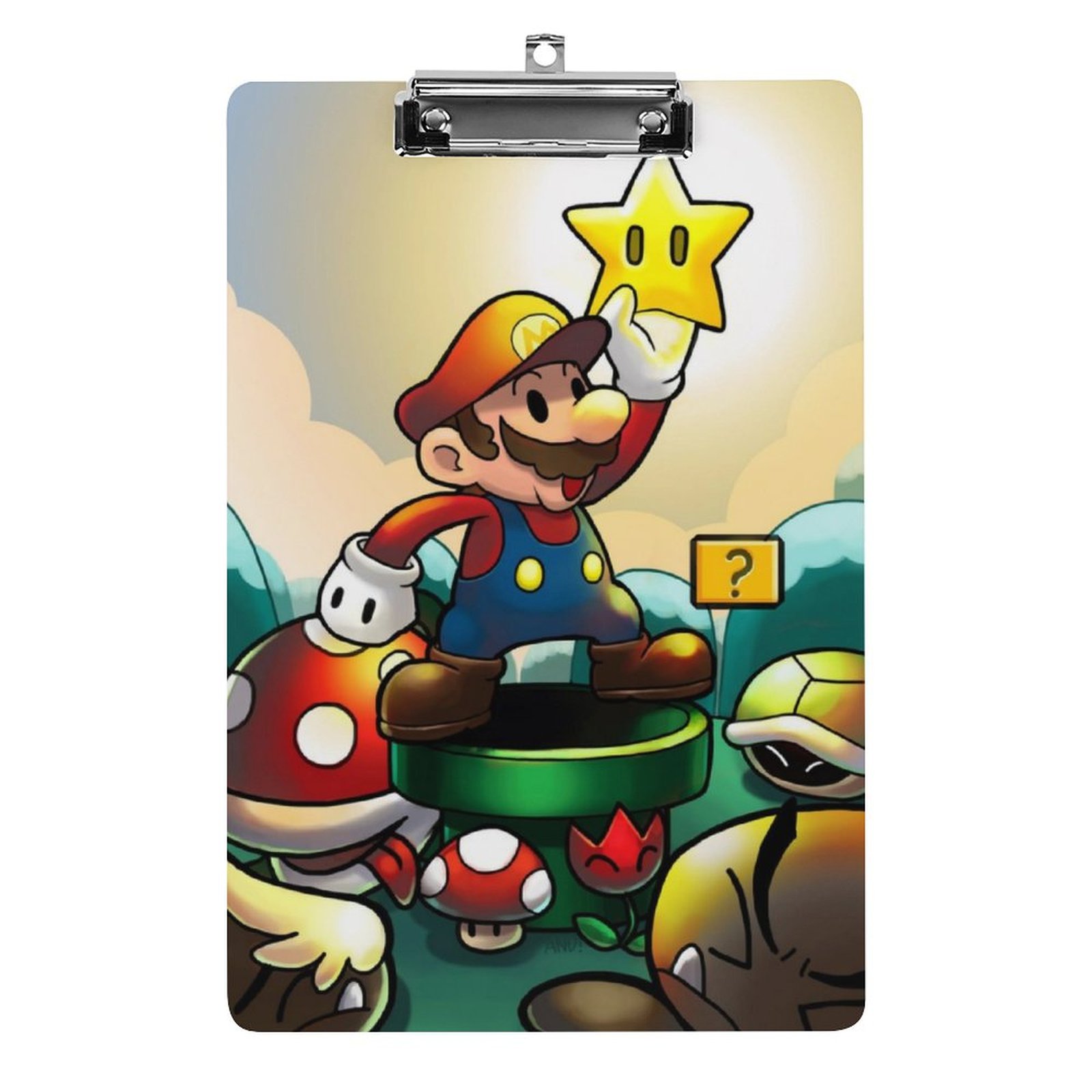 Super Mario Clipboard - Standard letter size for school and office ...