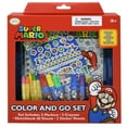 Super Mario Color & Go Set in Box- MARKERS, CRAYONS, SKETCHBOOK ...