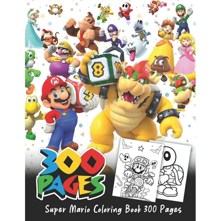 super mario coloring book pages