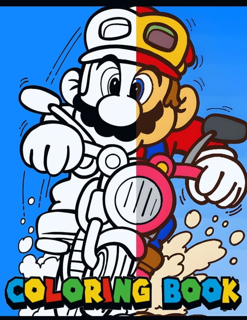Super Mario Coloring Book for Kids with Fun Pages of Mario and Friends ...