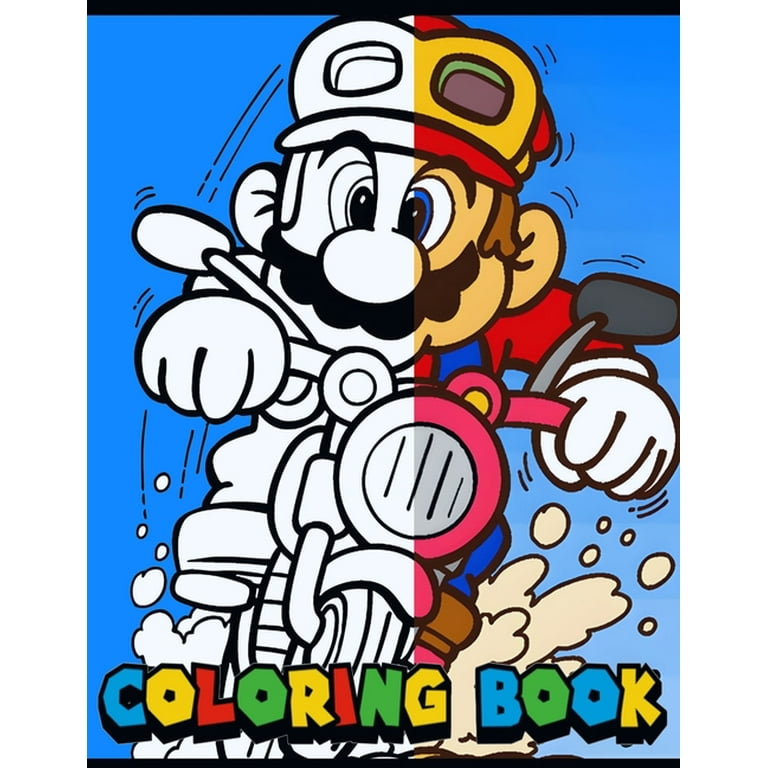 super mario world coloring book