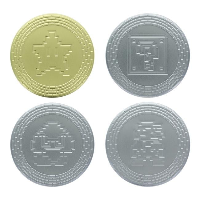 Super Mario Cork Backed Metal Coasters, Multi Color - Walmart.com