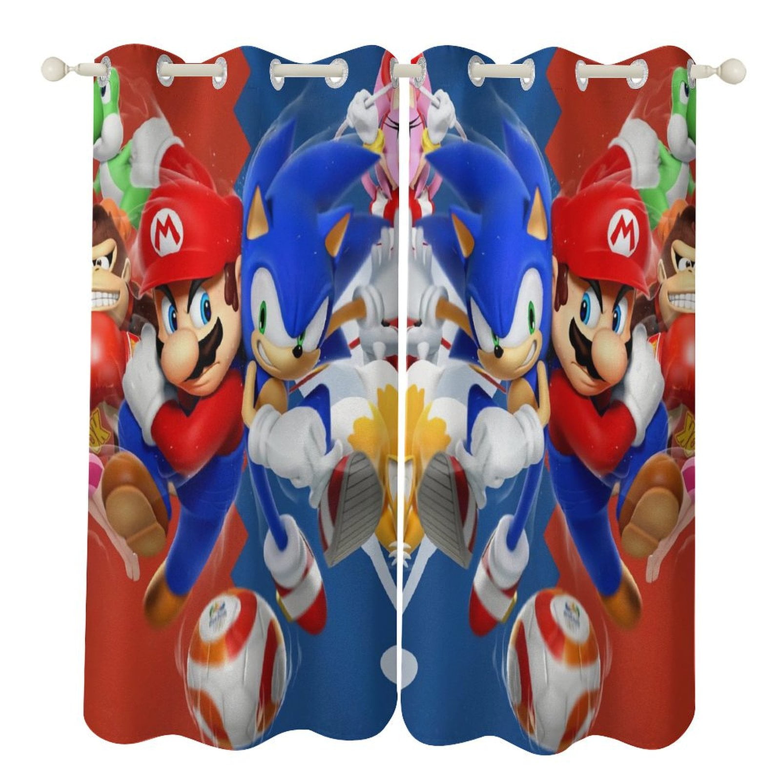 Super-Mario Curtains 72 inch,2 Panels Set,100% Blackout Curtain ...