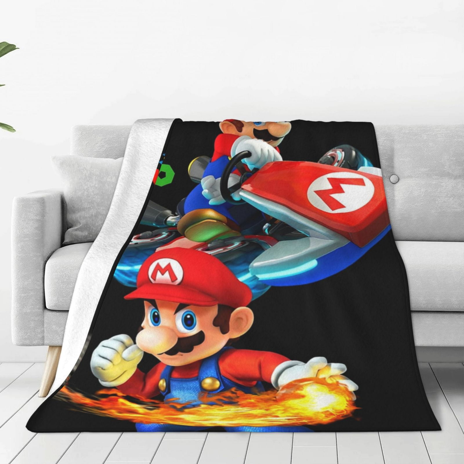 Super Mario Cute Anime Blanket, Gifts For Girls And Boys, Super Soft ...