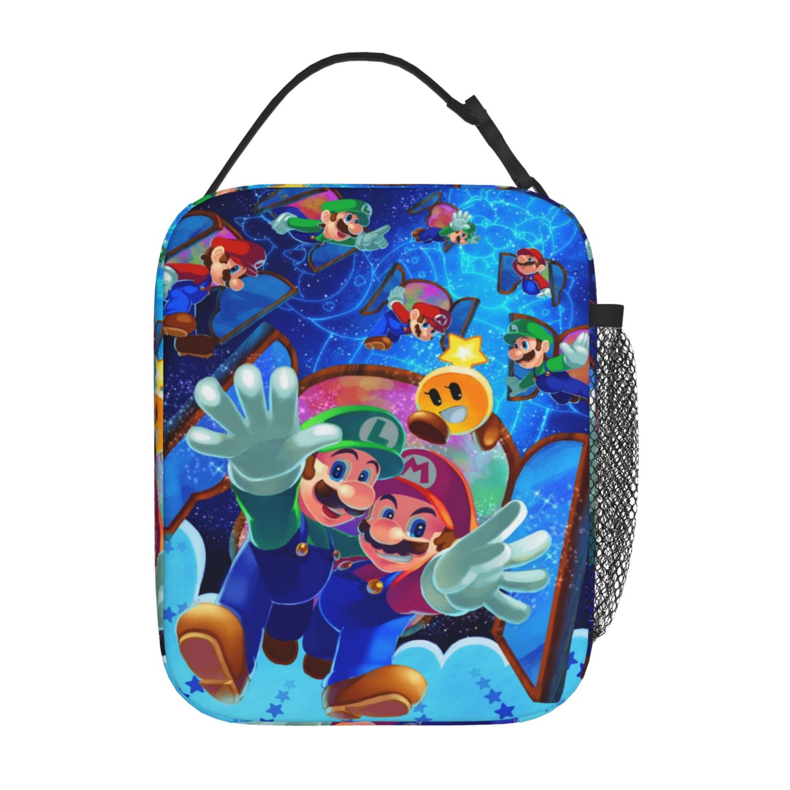 Super Mario Cute Lunch Bag Insulated Tote Cooler Lunch Box Reusable ...