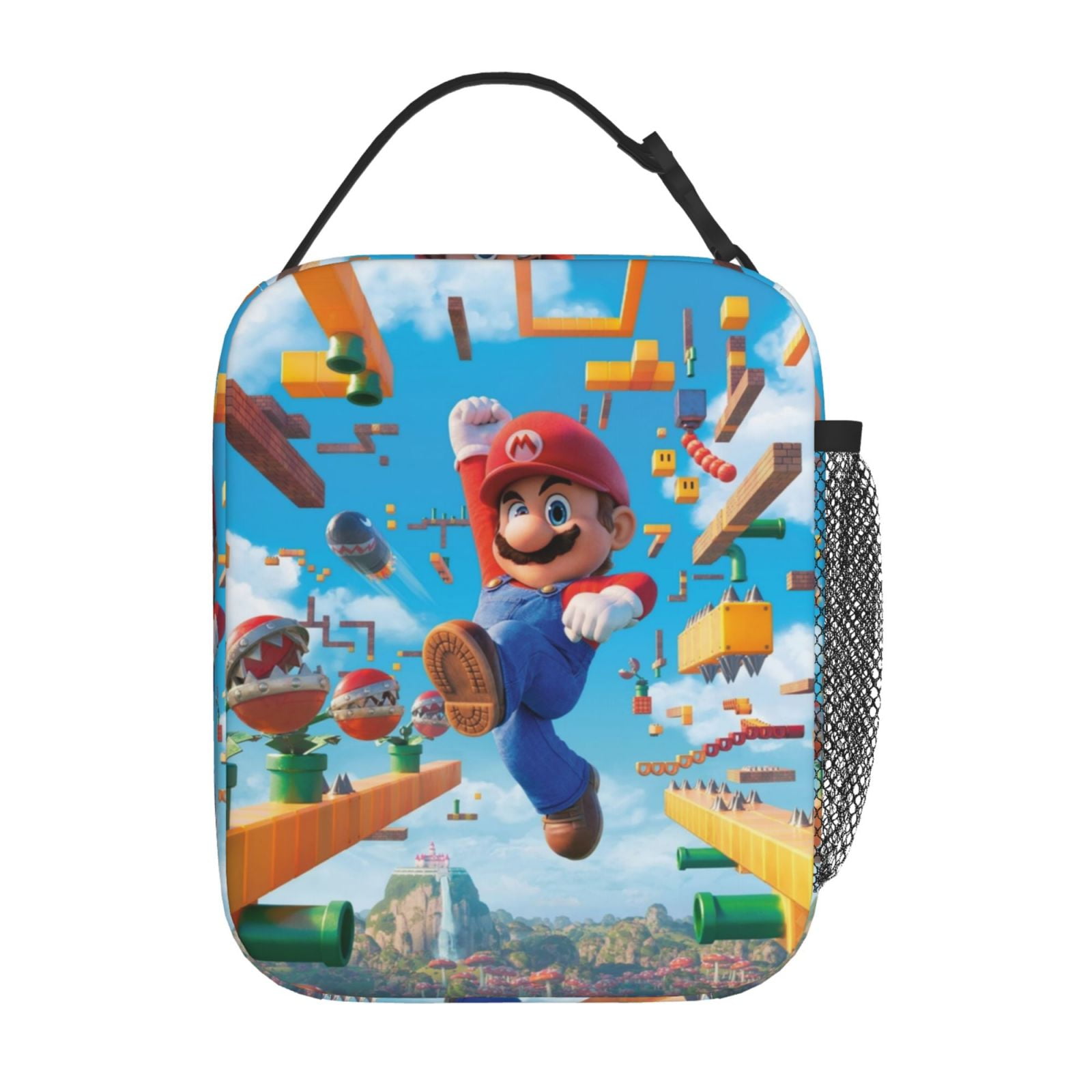 Super Mario Cute Lunch Bag Insulated Tote Cooler For Girls Boys,Small ...