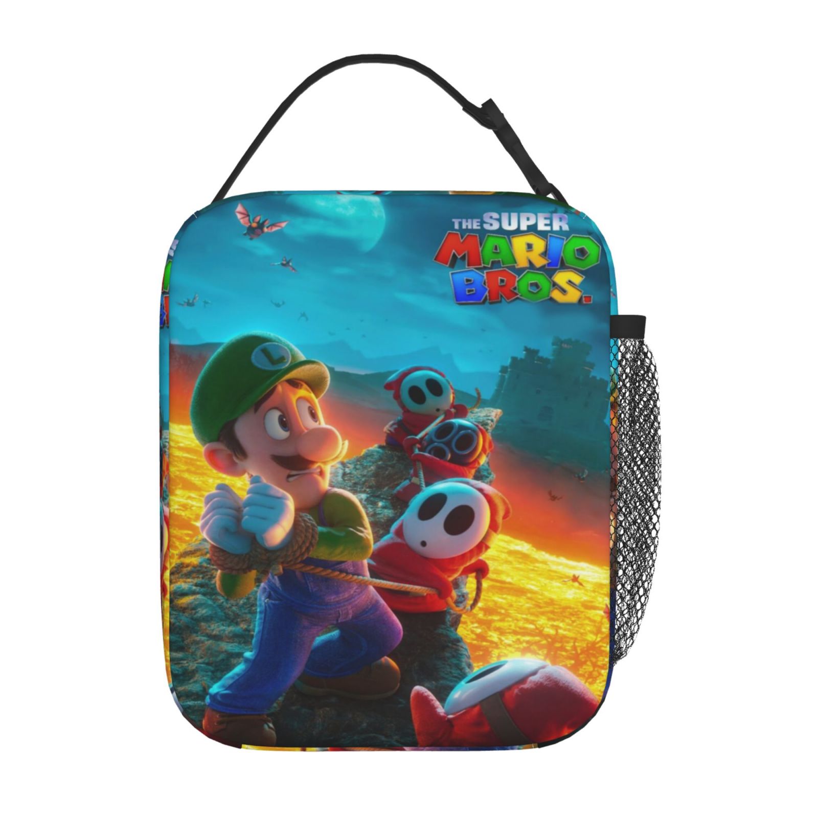 Super Mario Cute Lunch Bag Insulated Tote Cooler Lunch Box Reusable ...