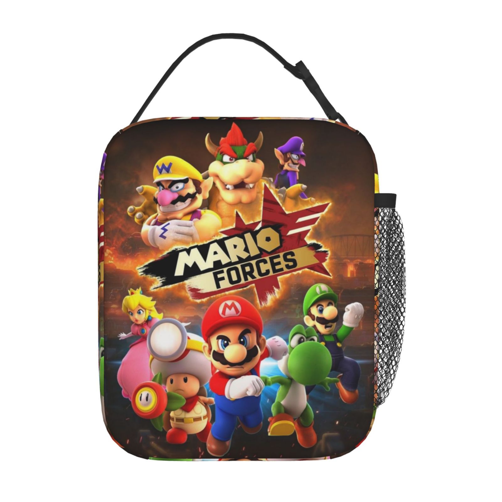 Super Mario Cute Lunch Bag Insulated Tote Cooler Lunch Box Reusable ...