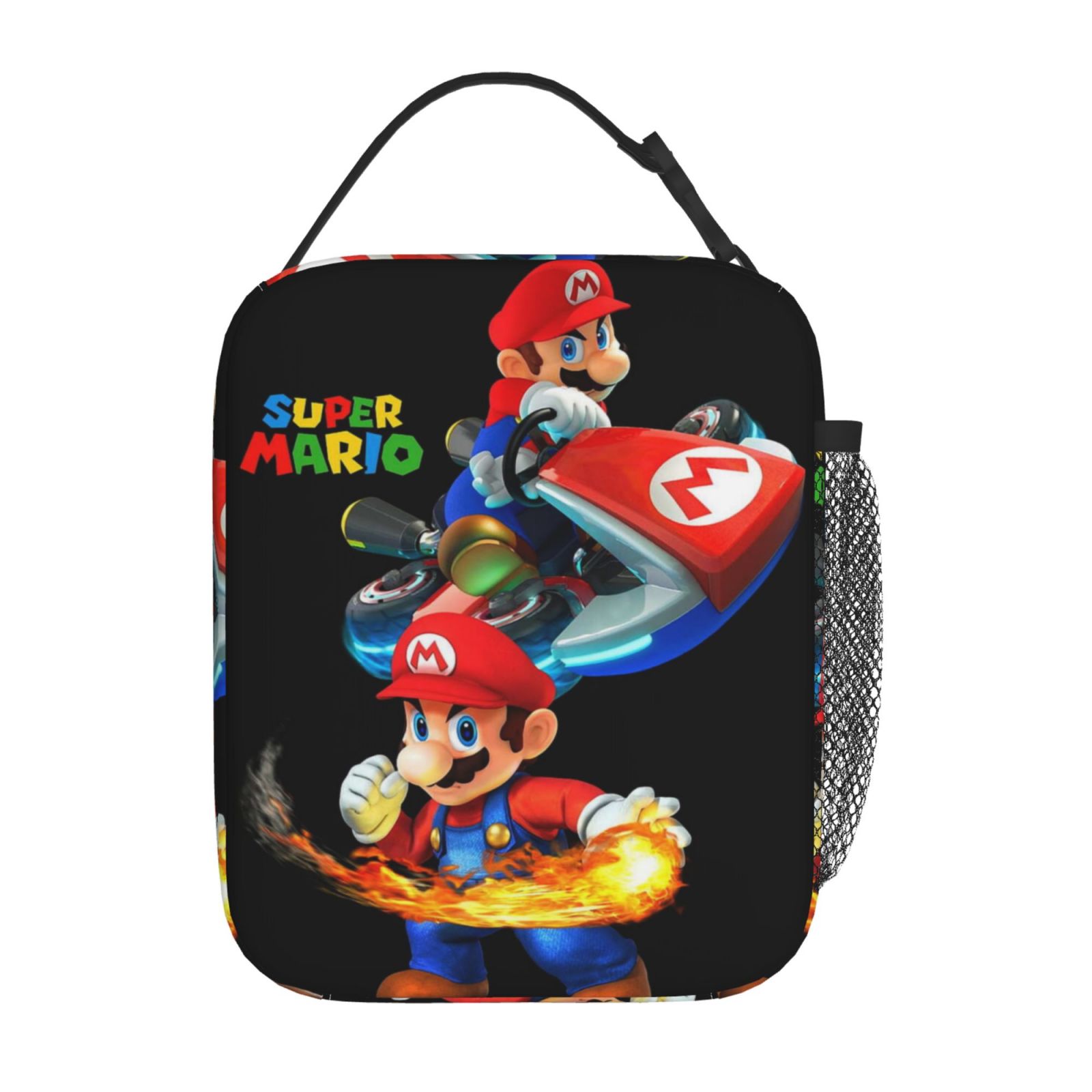 Super Mario Cute Lunch Bag Insulated Tote Cooler Lunch Box Reusable ...