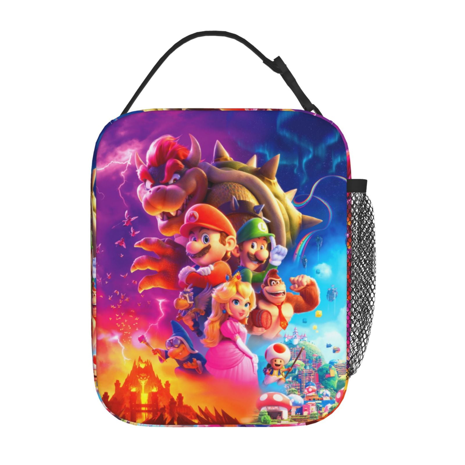 Super Mario Cute Lunch Bag Insulated Tote Cooler Lunch Box Reusable ...