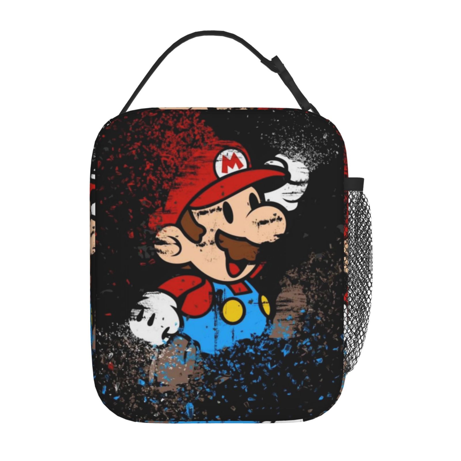 Super Mario Cute Lunch Bag Insulated Tote Cooler Lunch Box Reusable ...