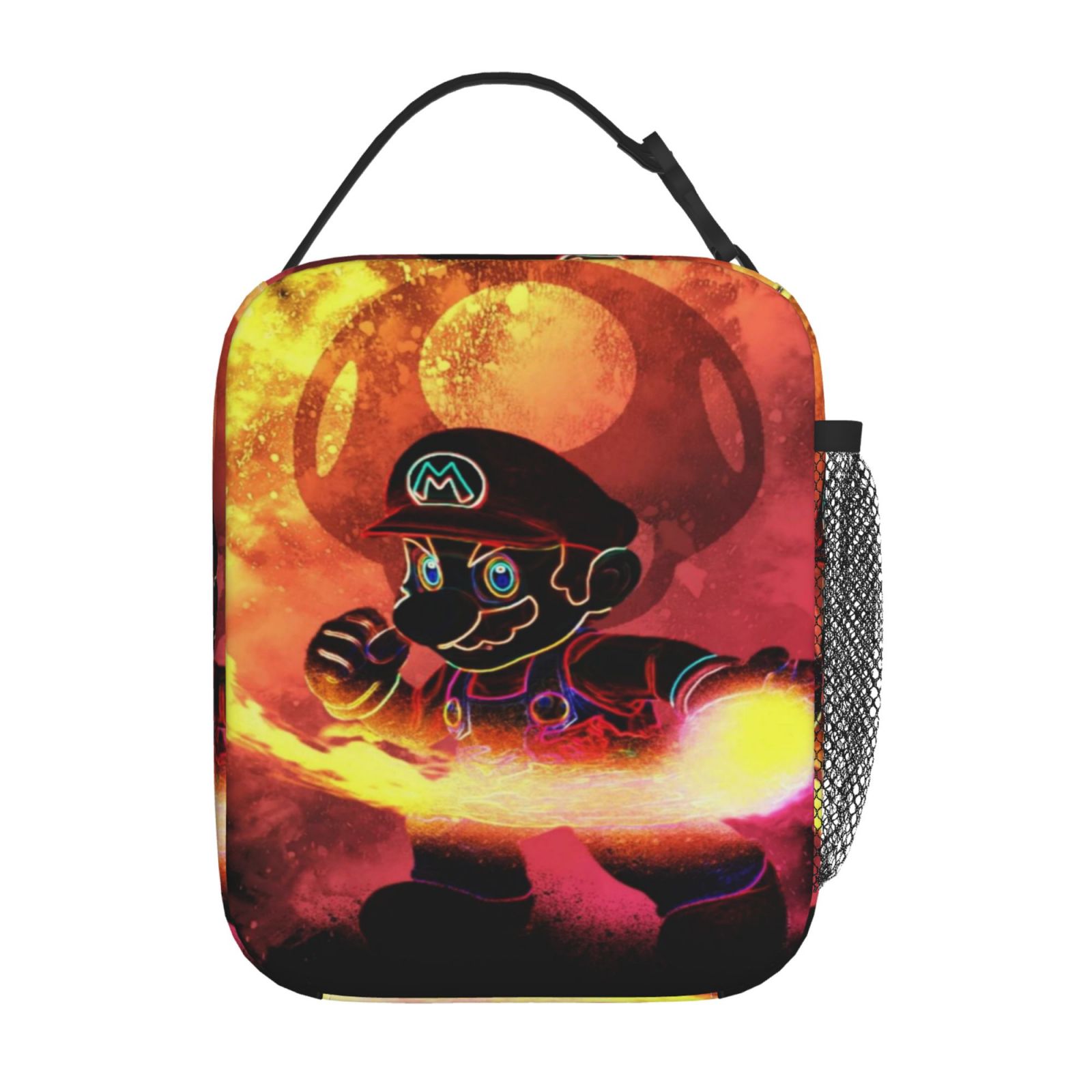 Super Mario Cute Lunch Bag Insulated Tote Cooler Lunch Box Reusable ...