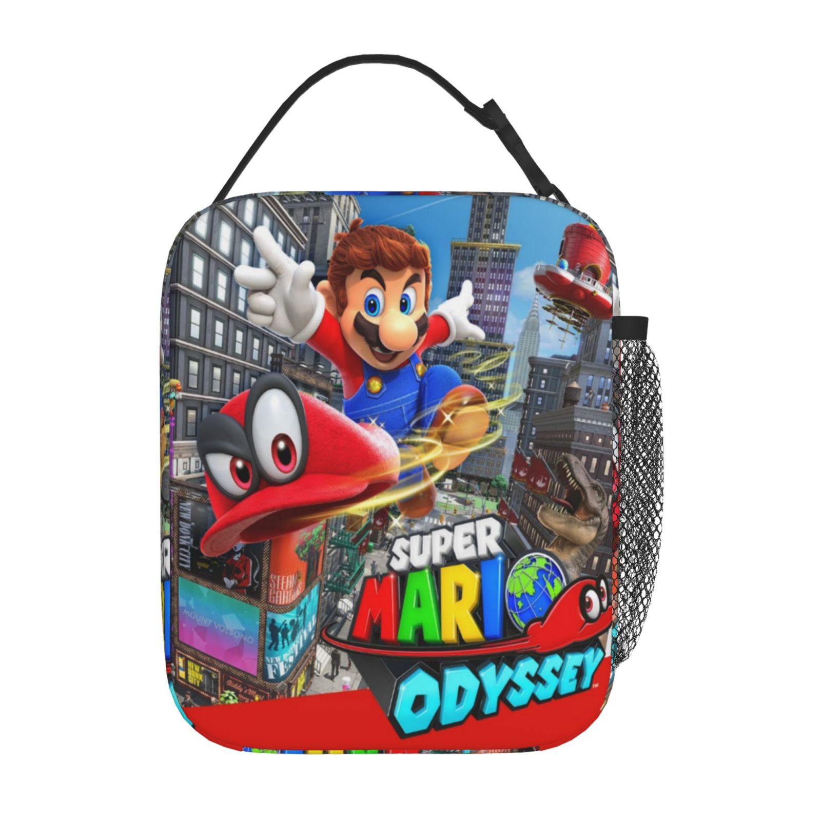 Super Mario Cute Lunch Bag Insulated Tote Cooler Lunch Box Reusable ...