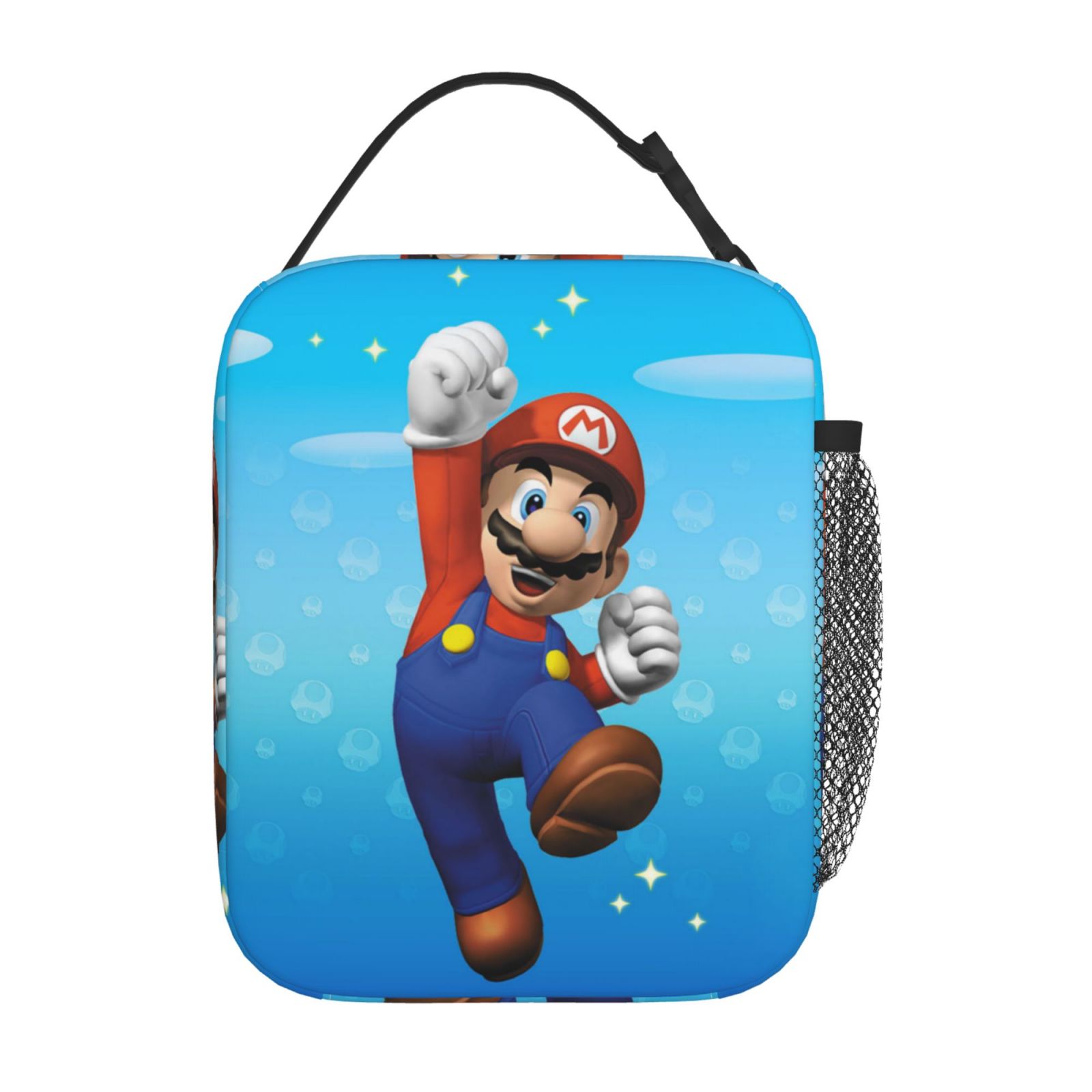 Super Mario Cute Lunch Bag Insulated Tote Cooler Lunch Box Reusable ...