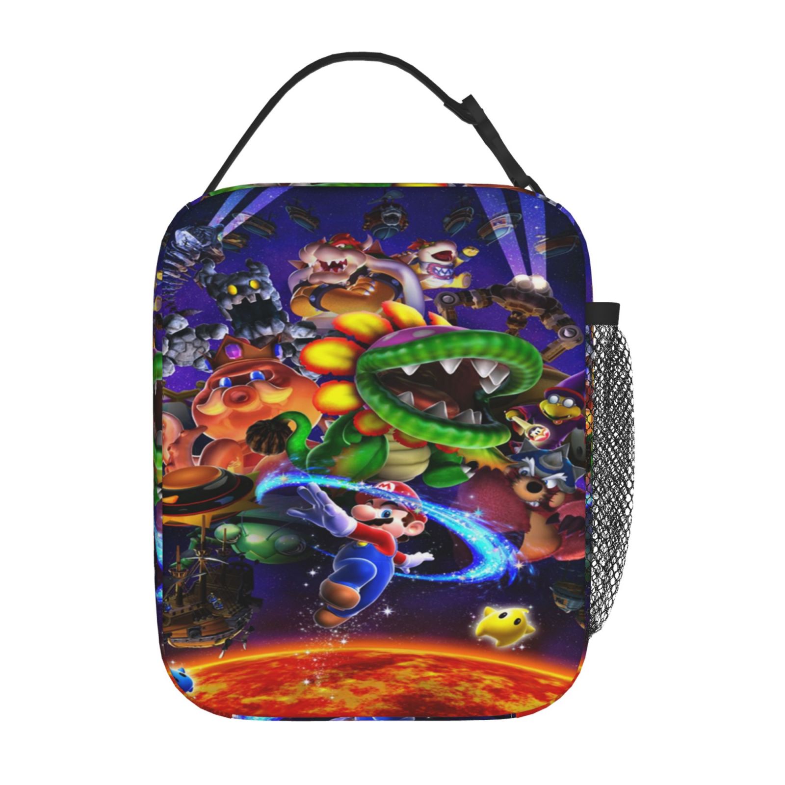 Super Mario Cute Lunch Bag Insulated Tote Cooler Lunch Box Reusable ...