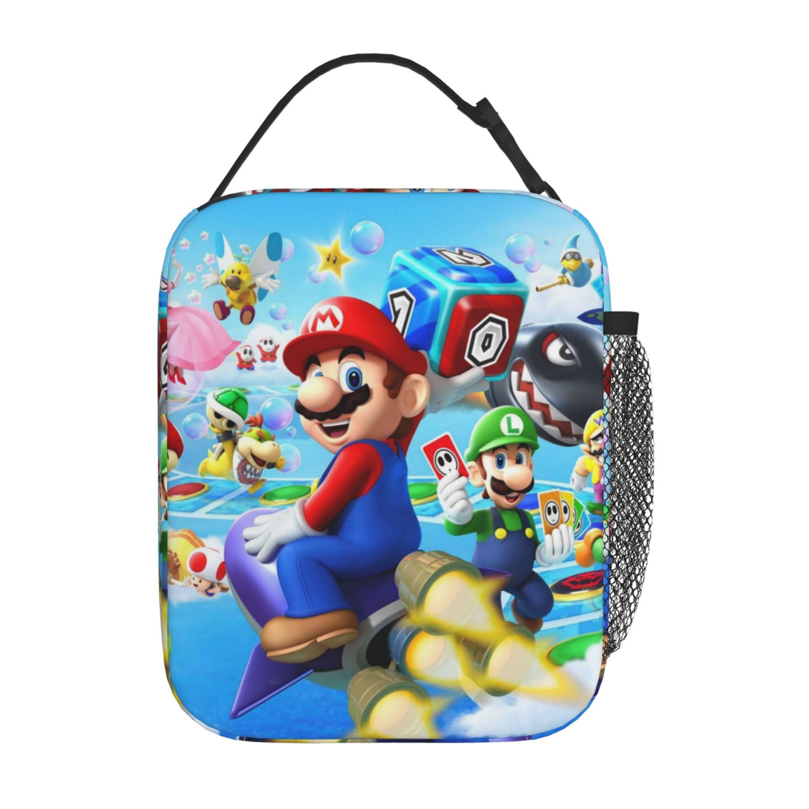Super Mario Cute Lunch Bag Insulated Tote Cooler Lunch Box Reusable ...