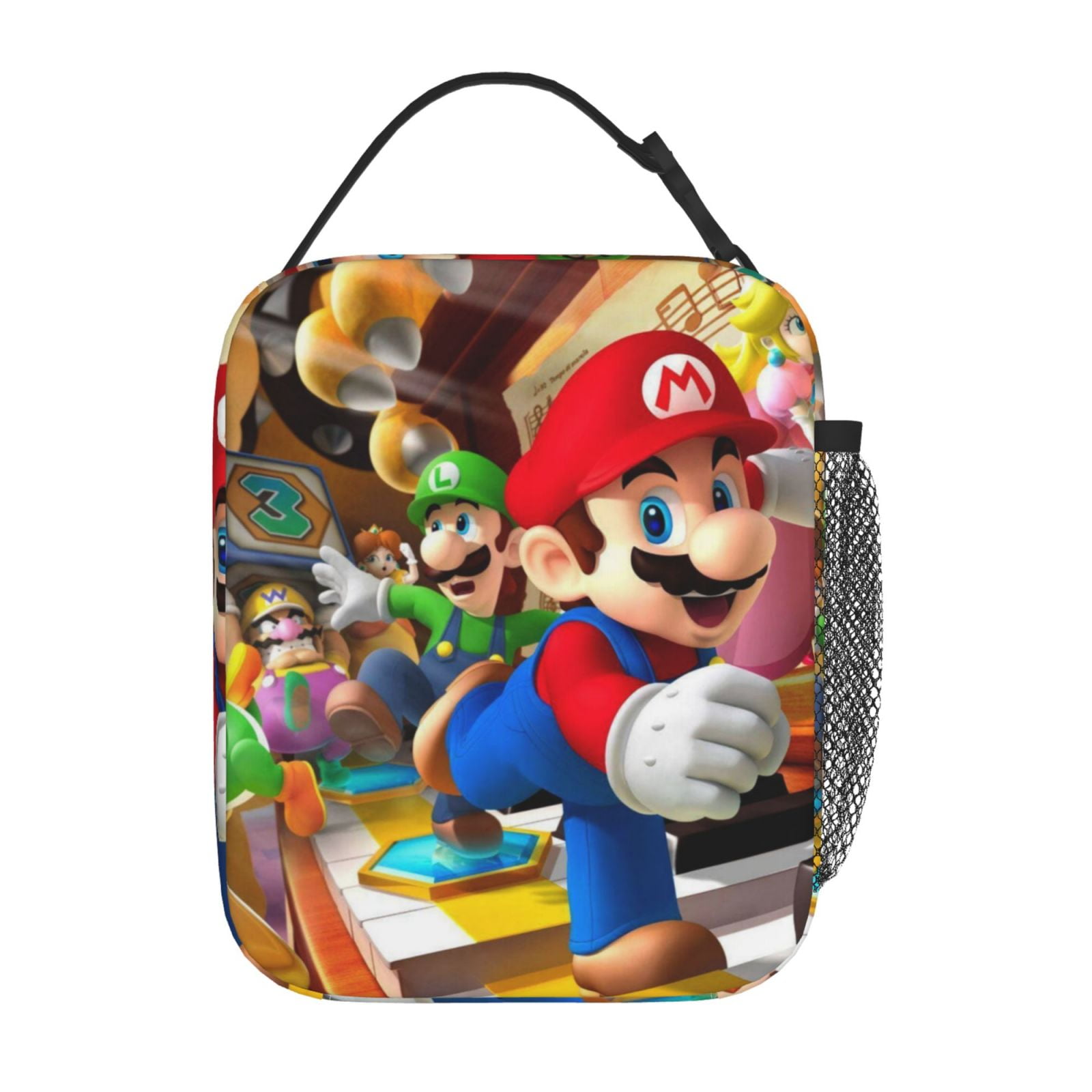 Super Mario Cute Lunch Bag Insulated Tote Cooler Lunch Box Reusable ...