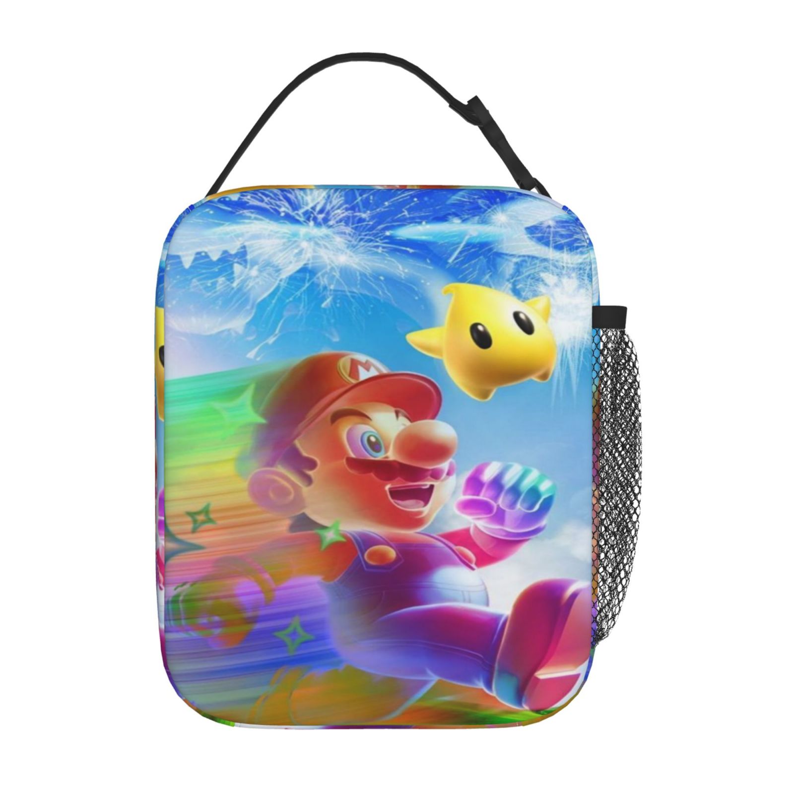 Super Mario Cute Lunch Bag Insulated Tote Cooler Lunch Box Reusable ...